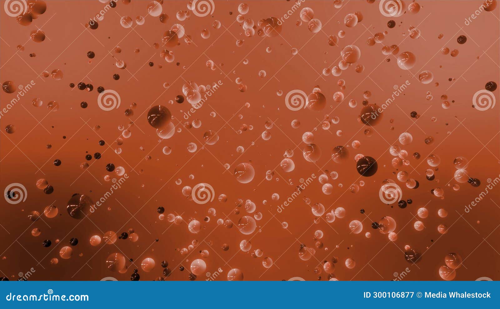 Turquoise and Red Background. Design.Flying Round Objects in 3d Format ...