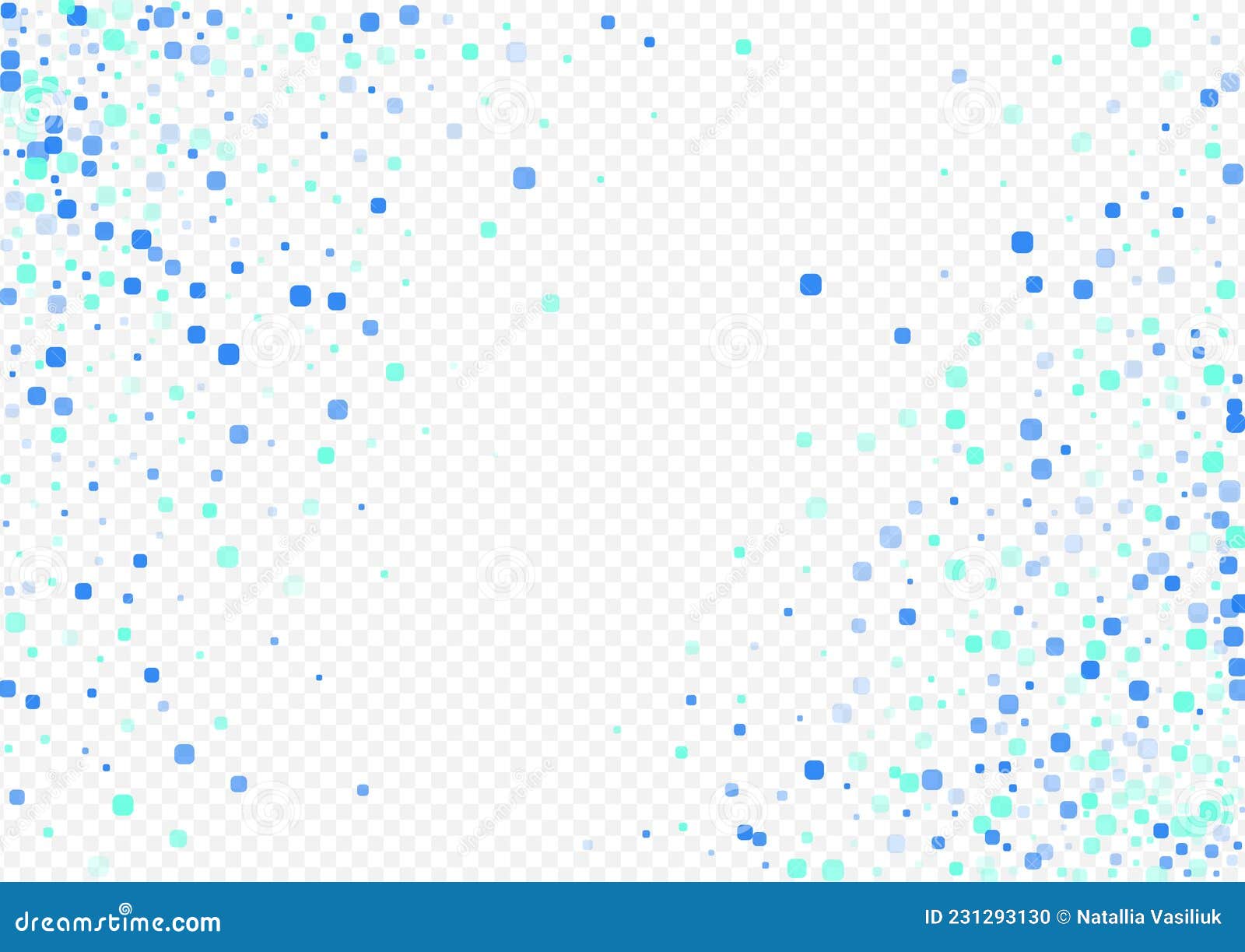Blue Carnaval Confetti Background Vector Illustration | CartoonDealer ...