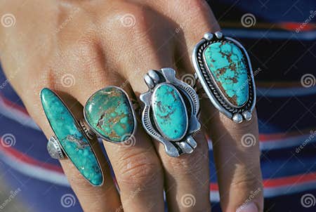 Turquoise rings stock photo. Image of finger, turquoise - 18203004
