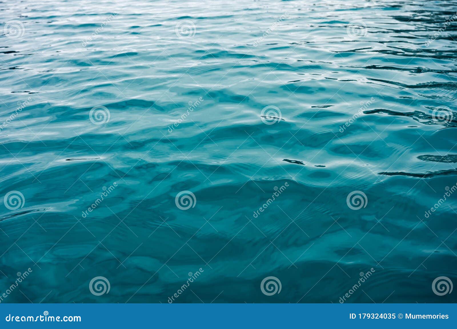 Turquoise Ripple Water Surface on Lake Stock Image - Image of bright ...