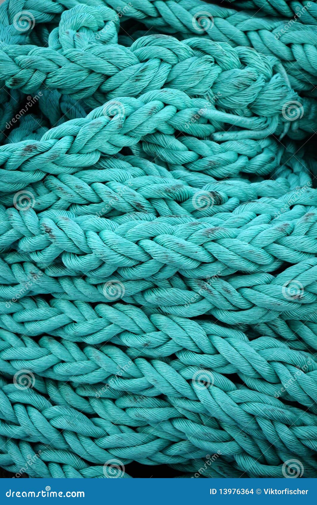 Turquoise rope stock photo. Image of detail, background - 13976364