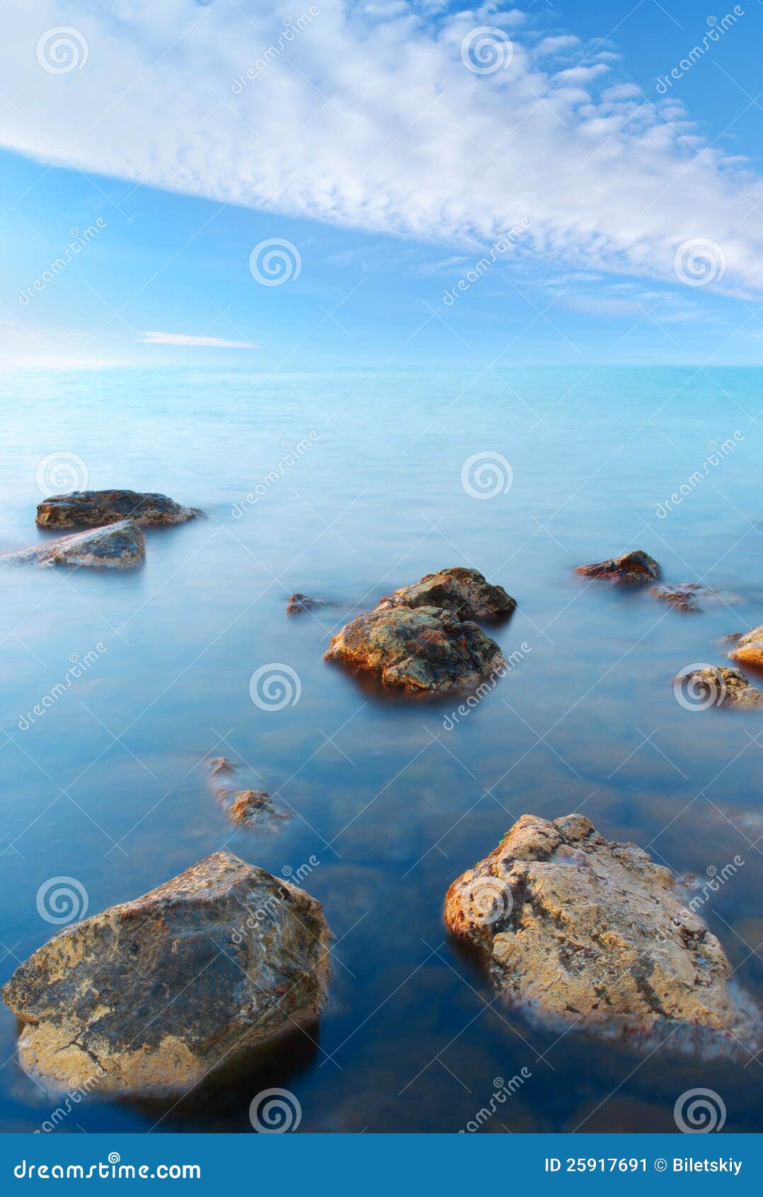Turquoise sea stock image. Image of landscape, pebble - 25917691