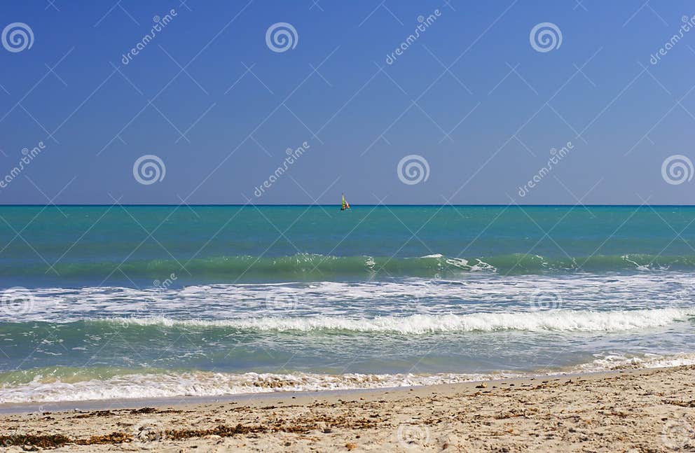 Turquoise sea stock image. Image of natures, djerba, miscellaneous - 584101