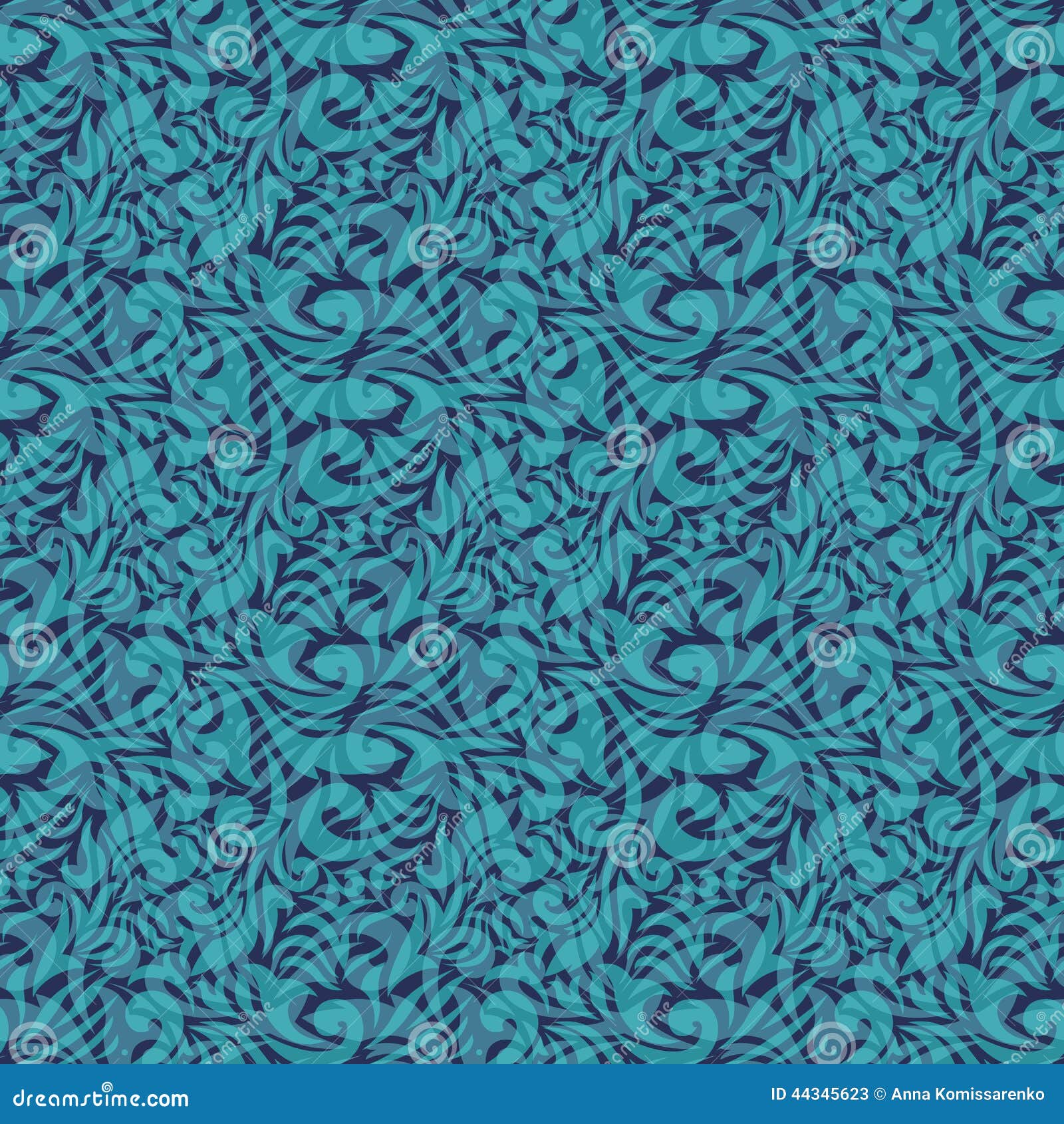 Turquoise seamless pattern stock vector. Illustration of arabic - 44345623