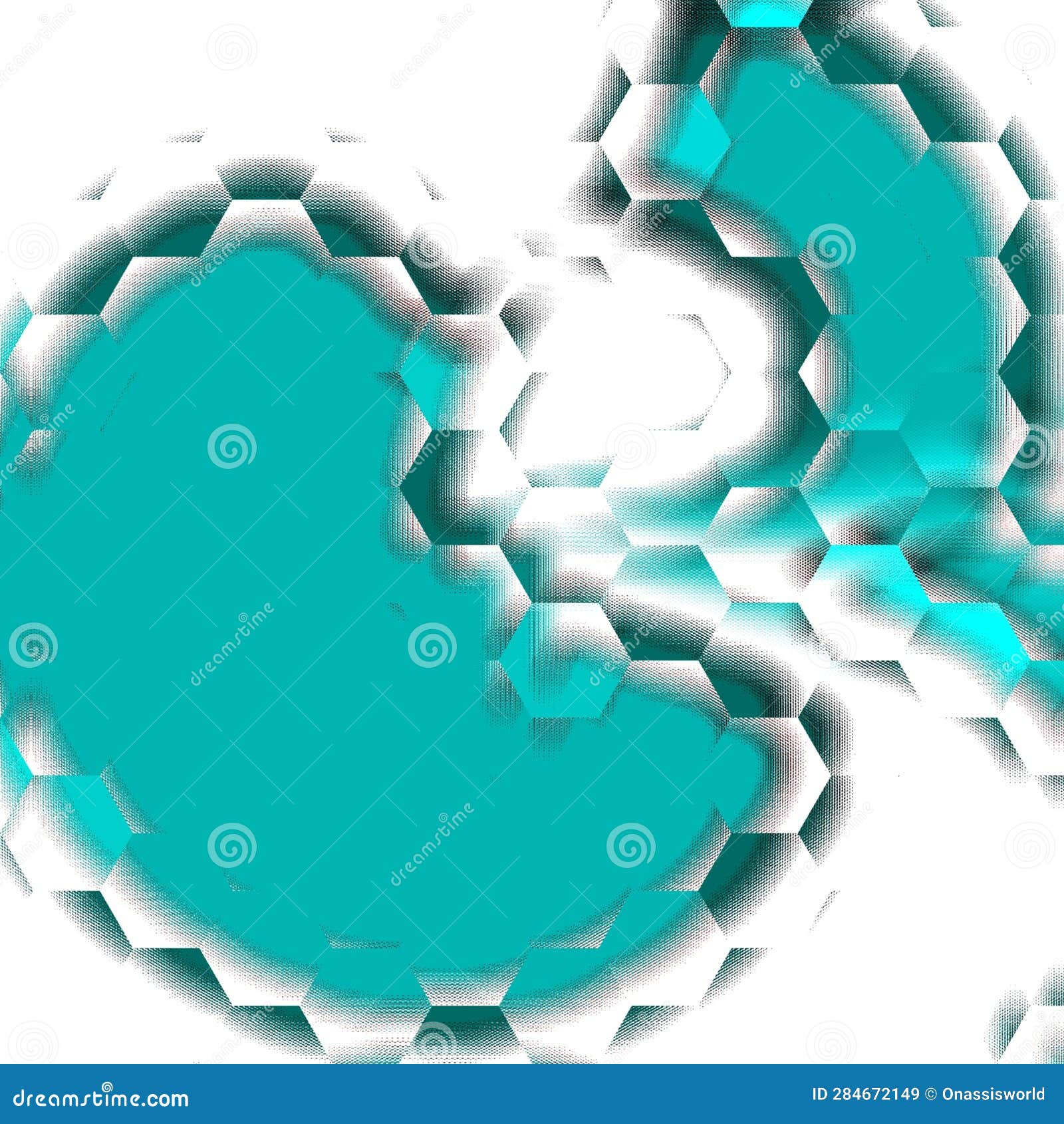 Turquoise Shapes and Blurs Abstract Creative Background Stock ...