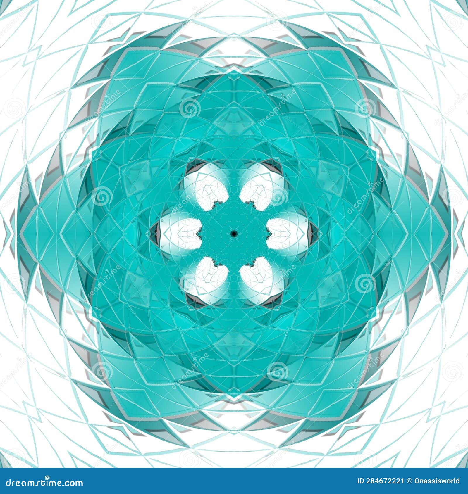 Turquoise Shapes and Blurs Abstract Creative Background Stock ...