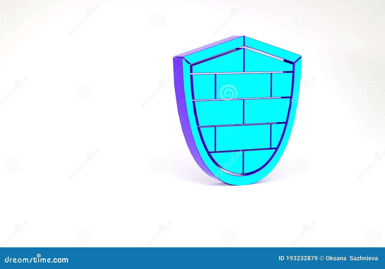 Set Of Firewall Logo. Protection Logo. Cyber Security Emblem. Cartoon ...
