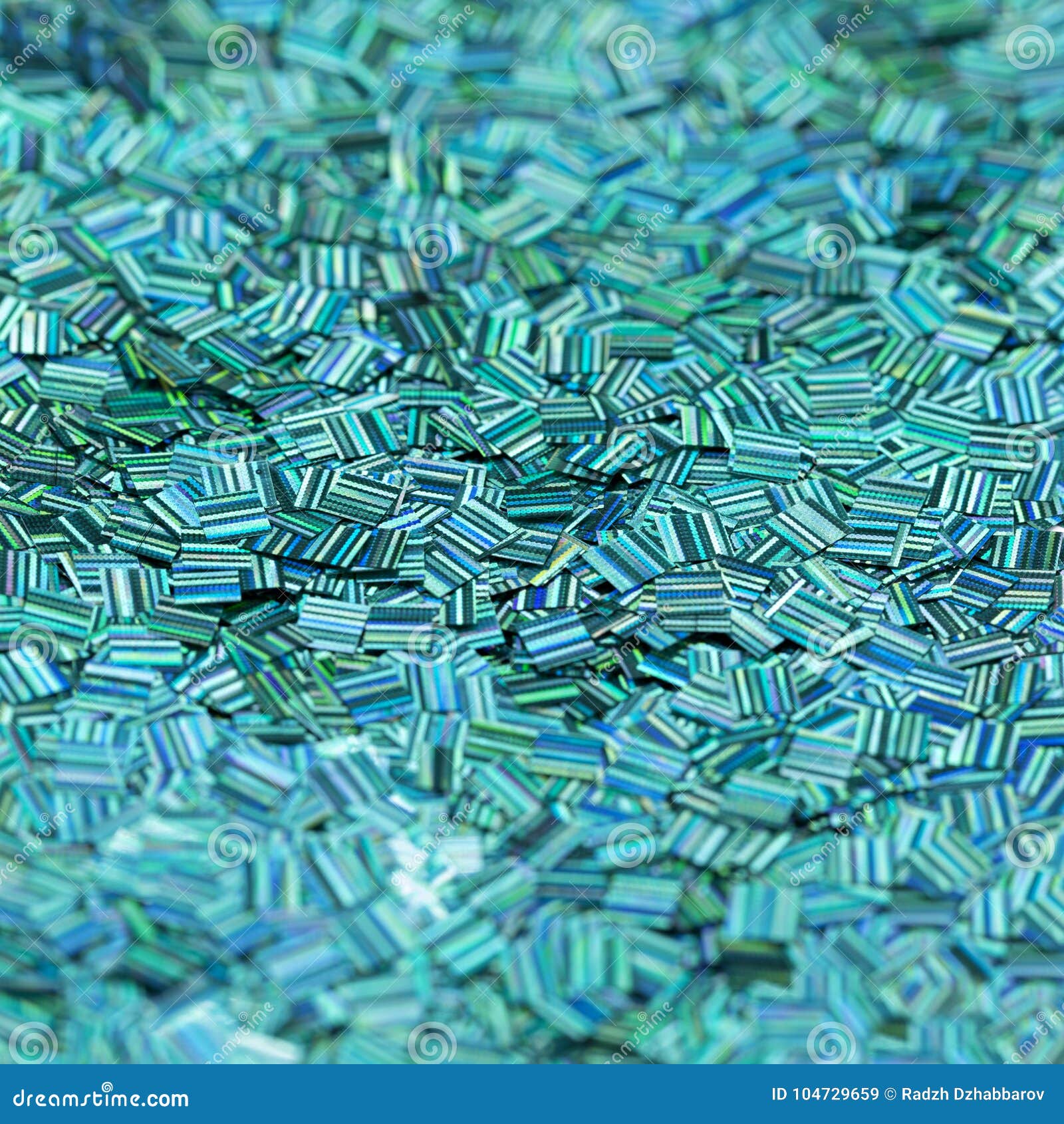 Turquoise Shiny Texture, Sequins with Blur Background Stock Image ...