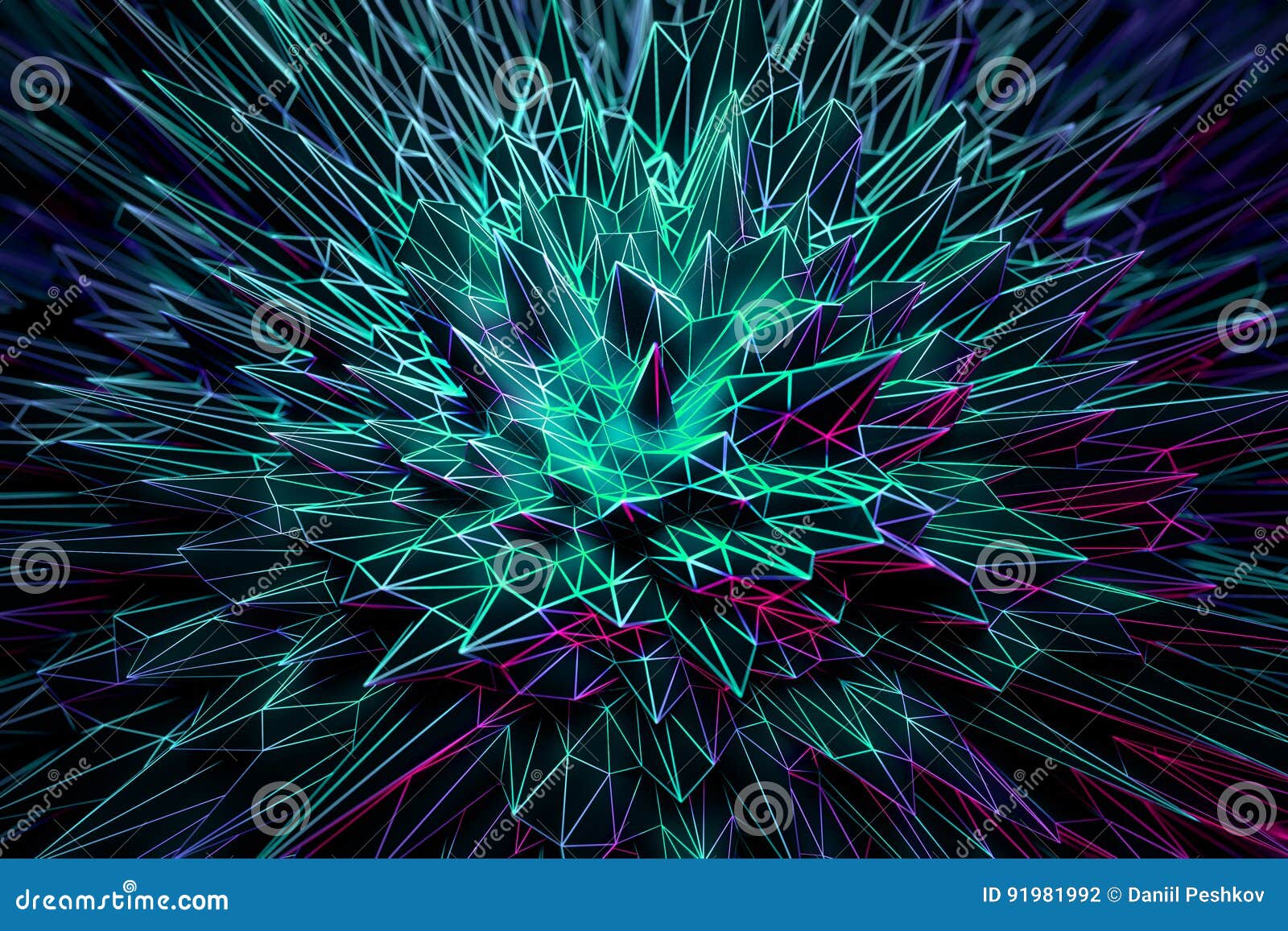 Turquoise spike background stock illustration. Illustration of design ...