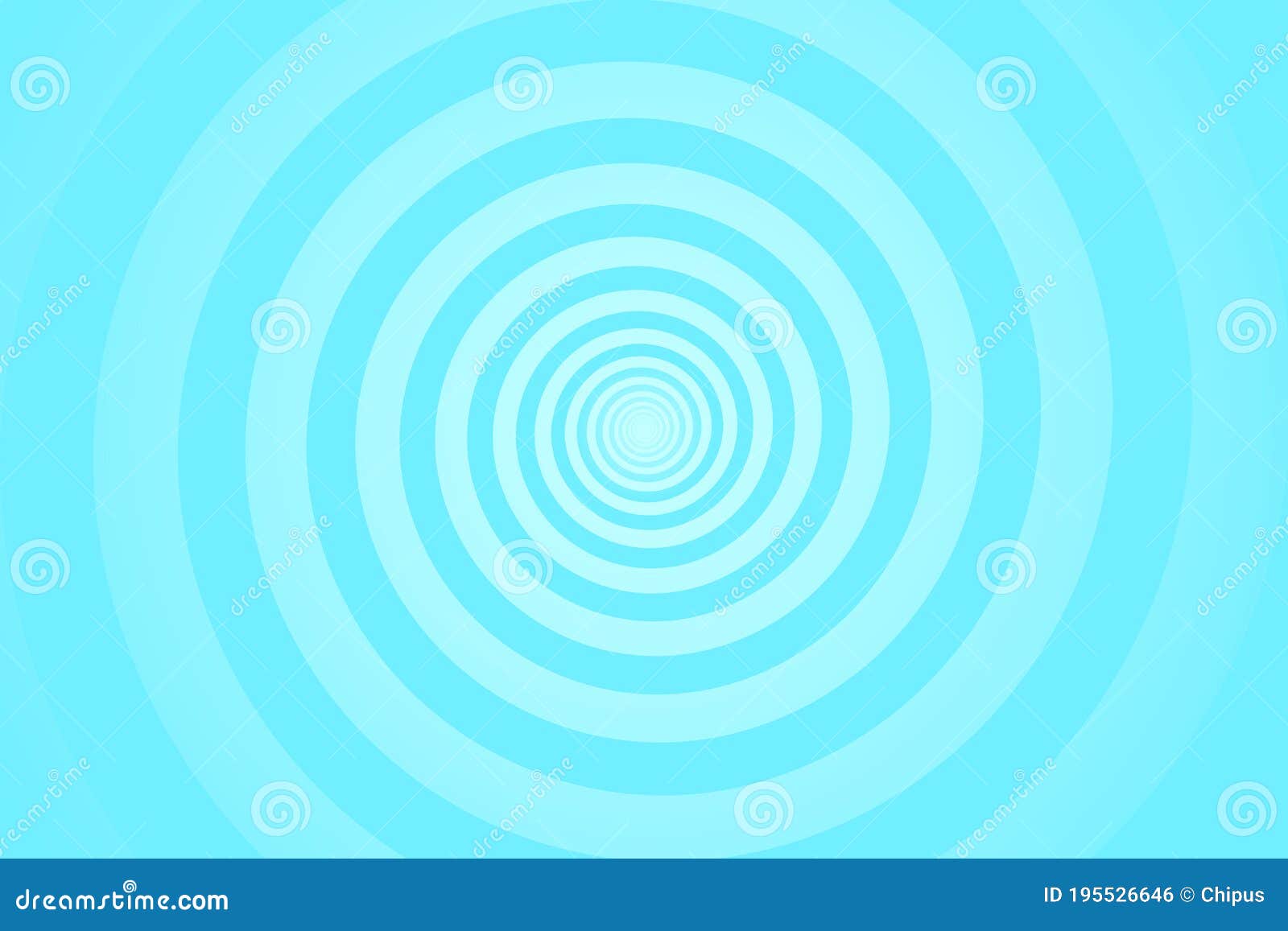 Turquoise Spiral Background. Swirl, Circular Shape on Turquoise ...