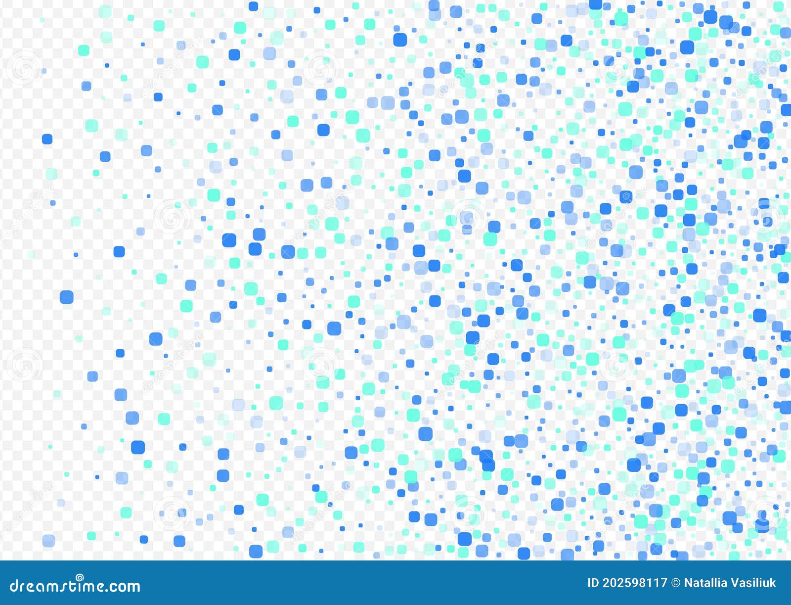 Turquoise Square Flying Vector Transparent Stock Illustration ...