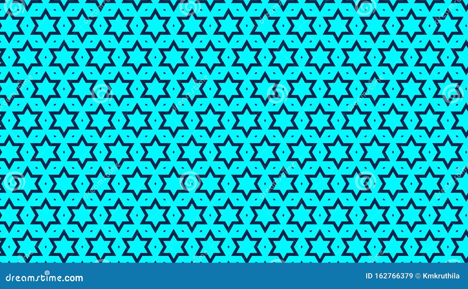 Turquoise Stars Pattern Vector Graphic Stock Vector - Illustration of ...