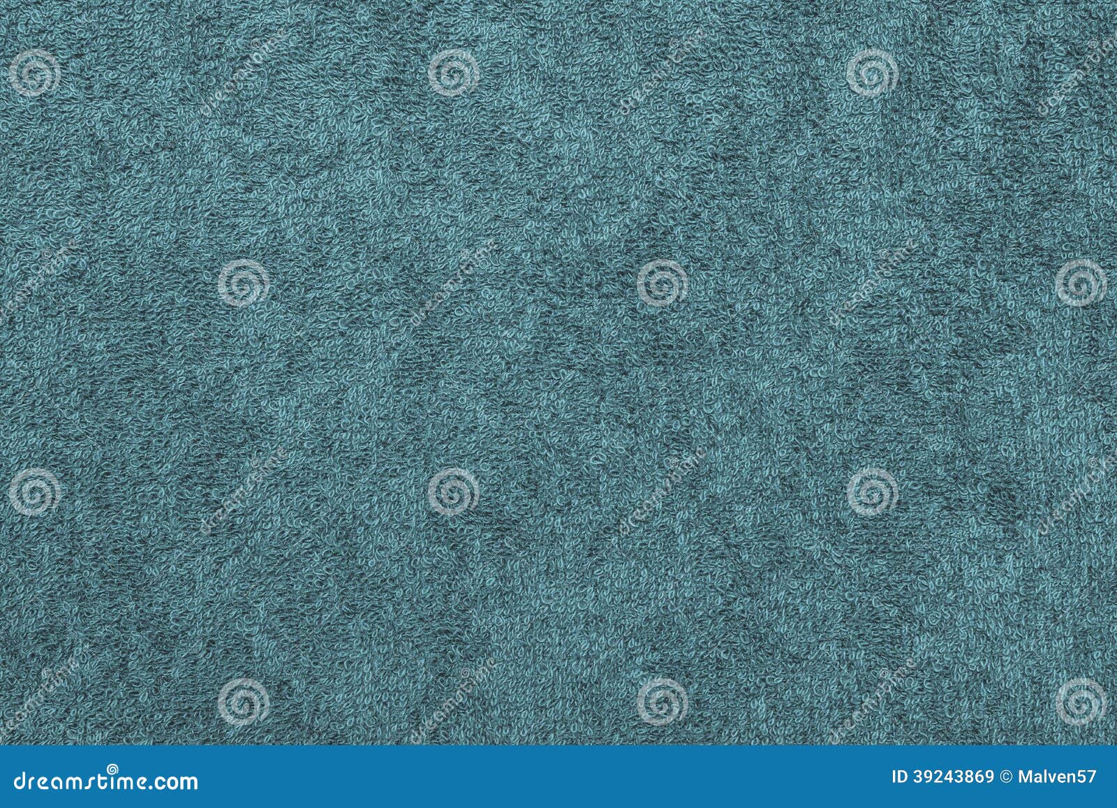 Turquoise Terry Cotton Fabric Closeup Stock Image - Image of synthetic ...