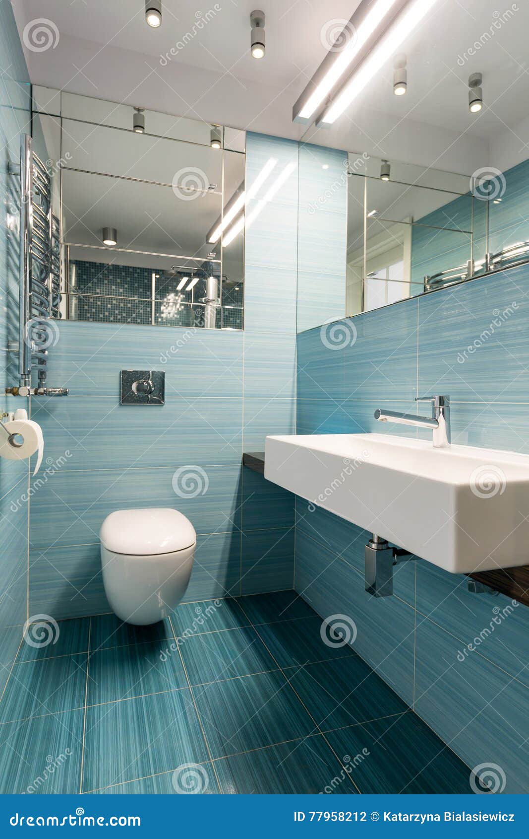 Turquoise toilet design stock photo. Image of domestic - 77958212