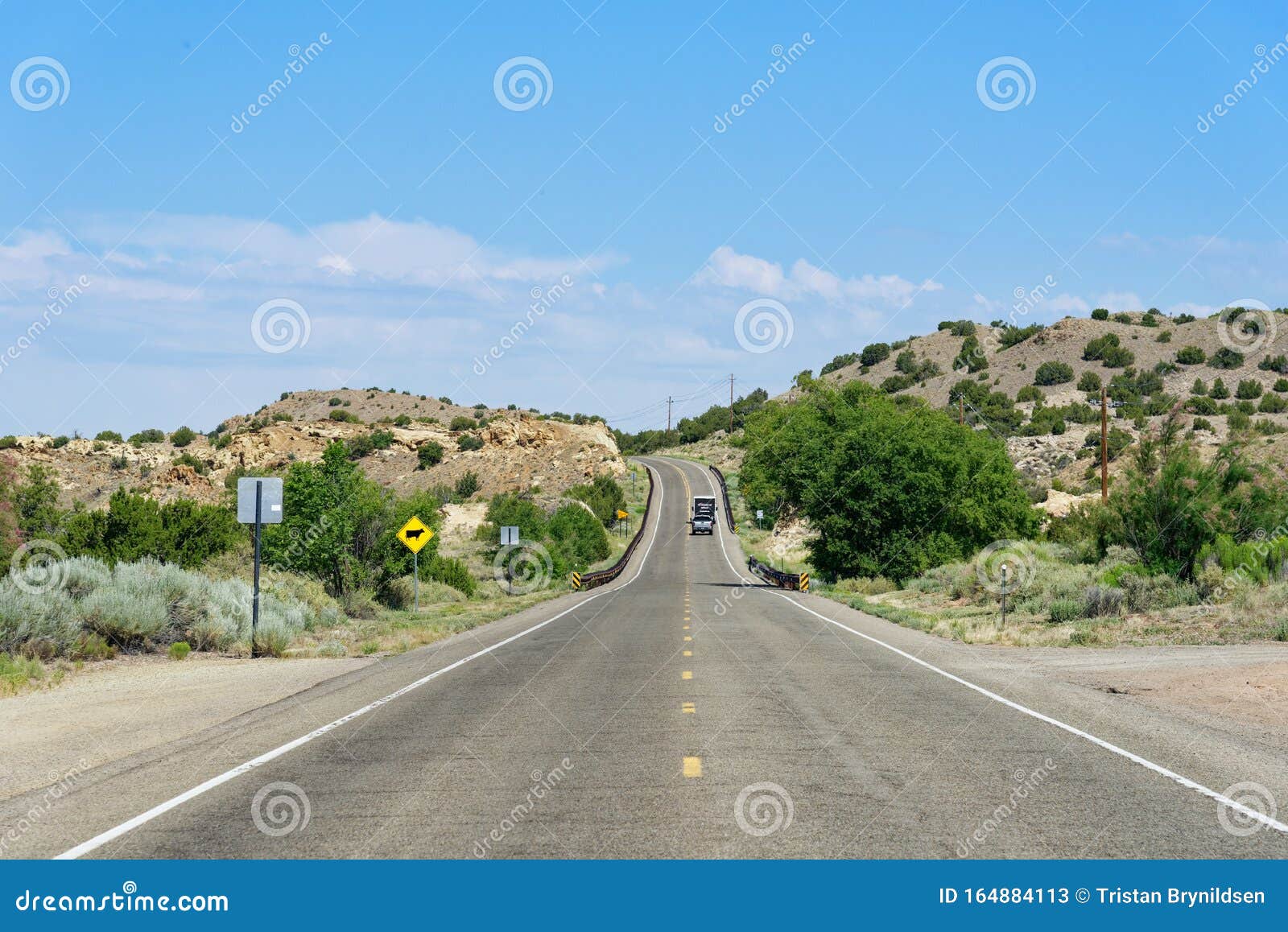 The Turquoise Trail between Santa Fe and Albuquerque Stock Image ...