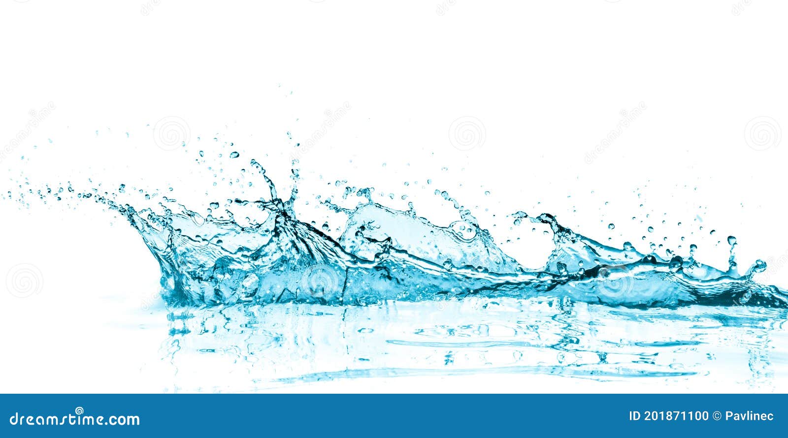 Turquoise water splash stock photo. Image of isolated - 201871100