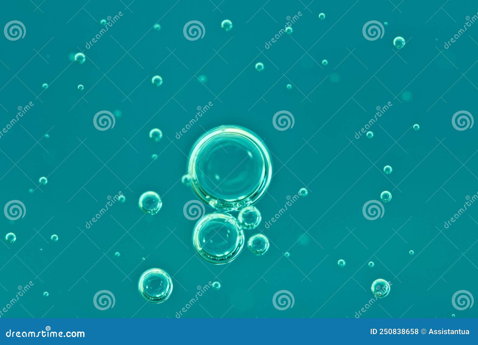 Turquoise Water. Underwater. Bubbles in the Water Stock Photo - Image ...