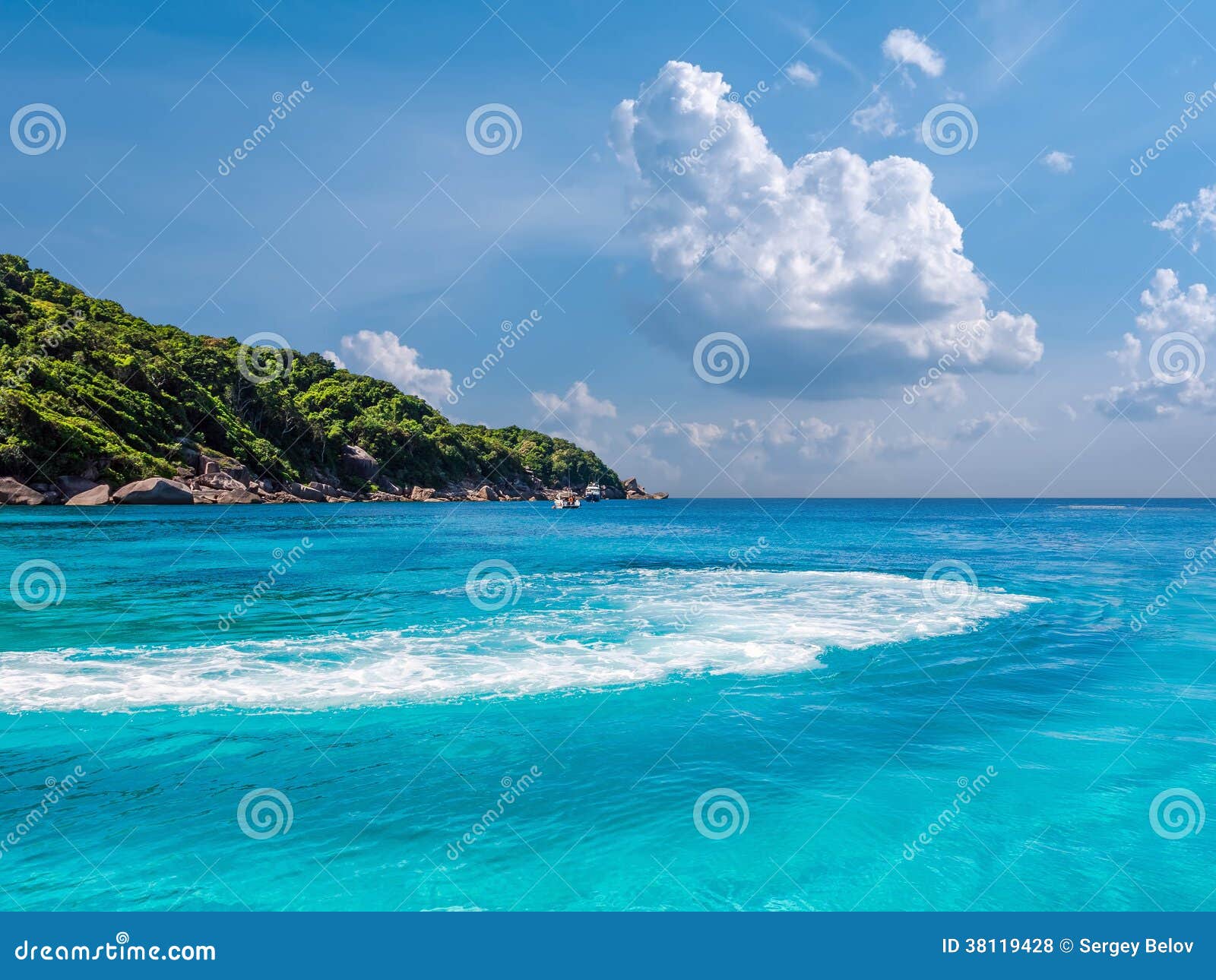 Turquoise Waters of Andaman Sea Stock Photo - Image of blue, landscape ...