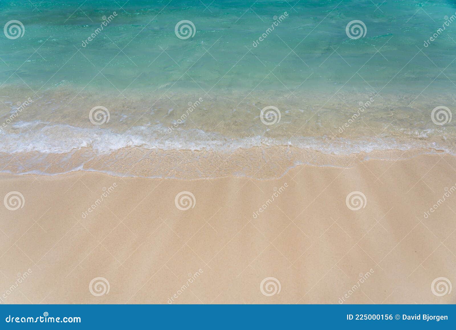 Turquoise Waves Washing Up on a White Sand Beach Stock Photo - Image of ...