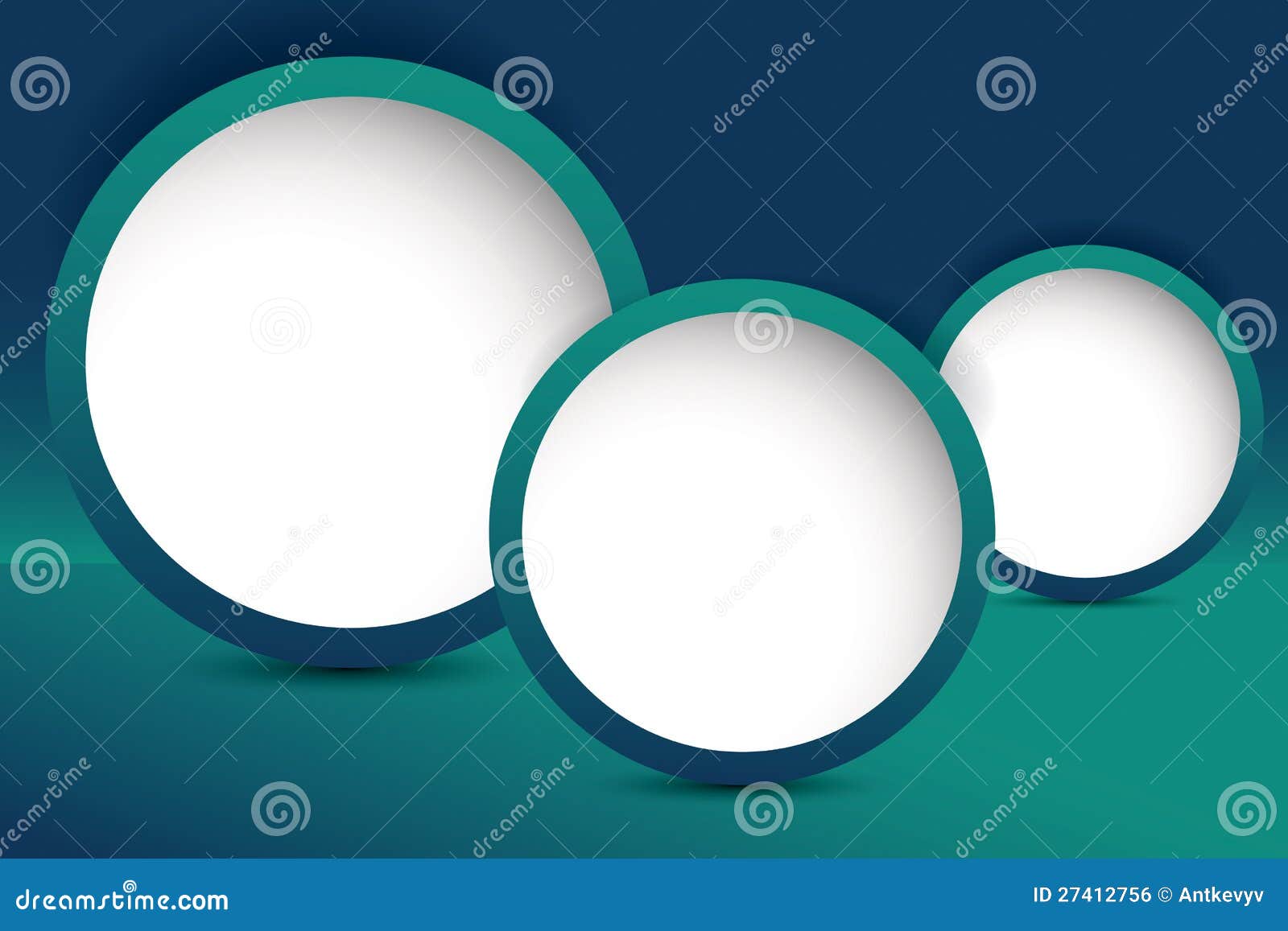 Turquoise Web Card Template Stock Vector - Illustration of turquoise ...