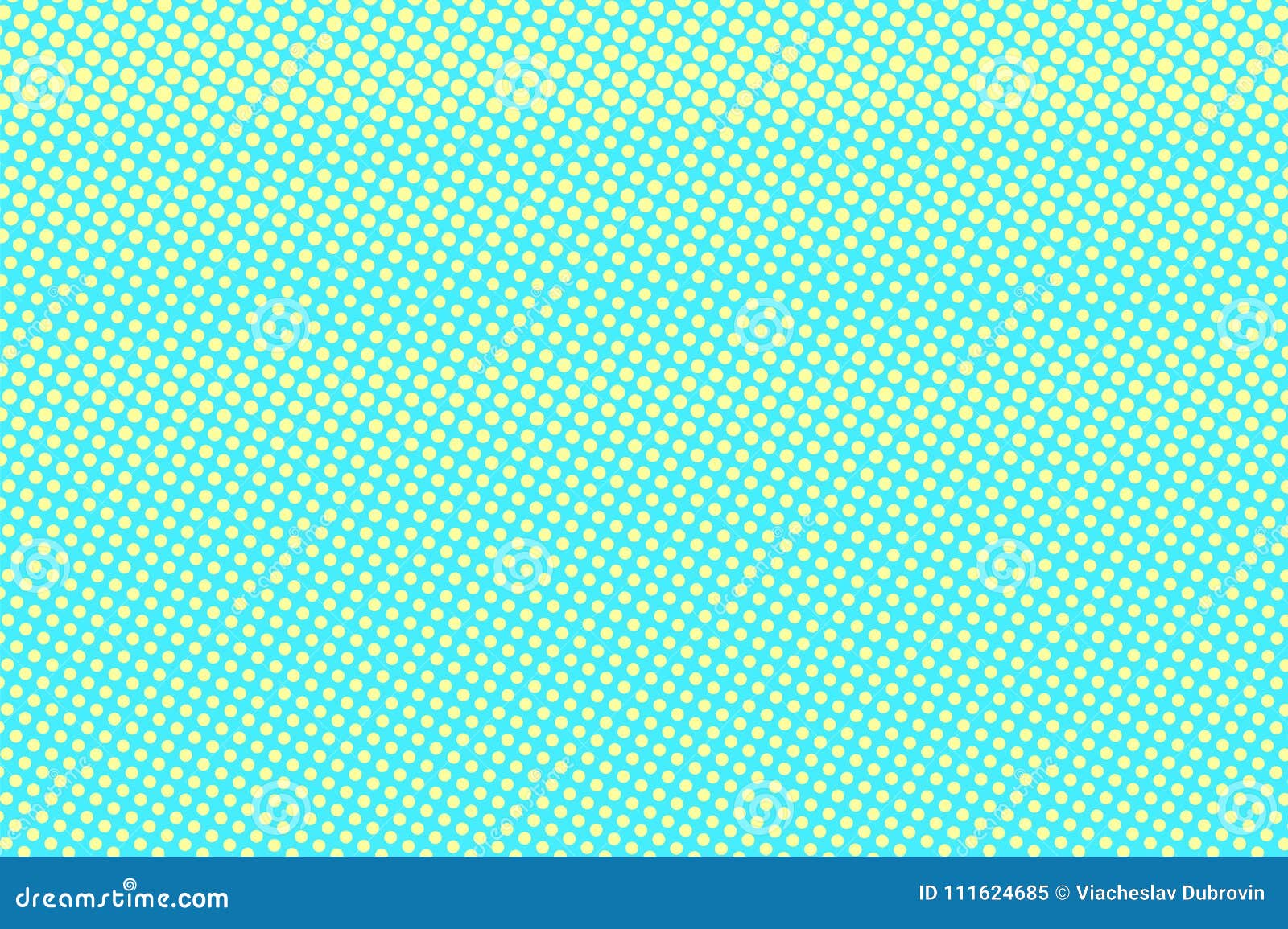 Turquoise Yellow Dotted Halftone. Horizontal Small Dotted Gradient ...