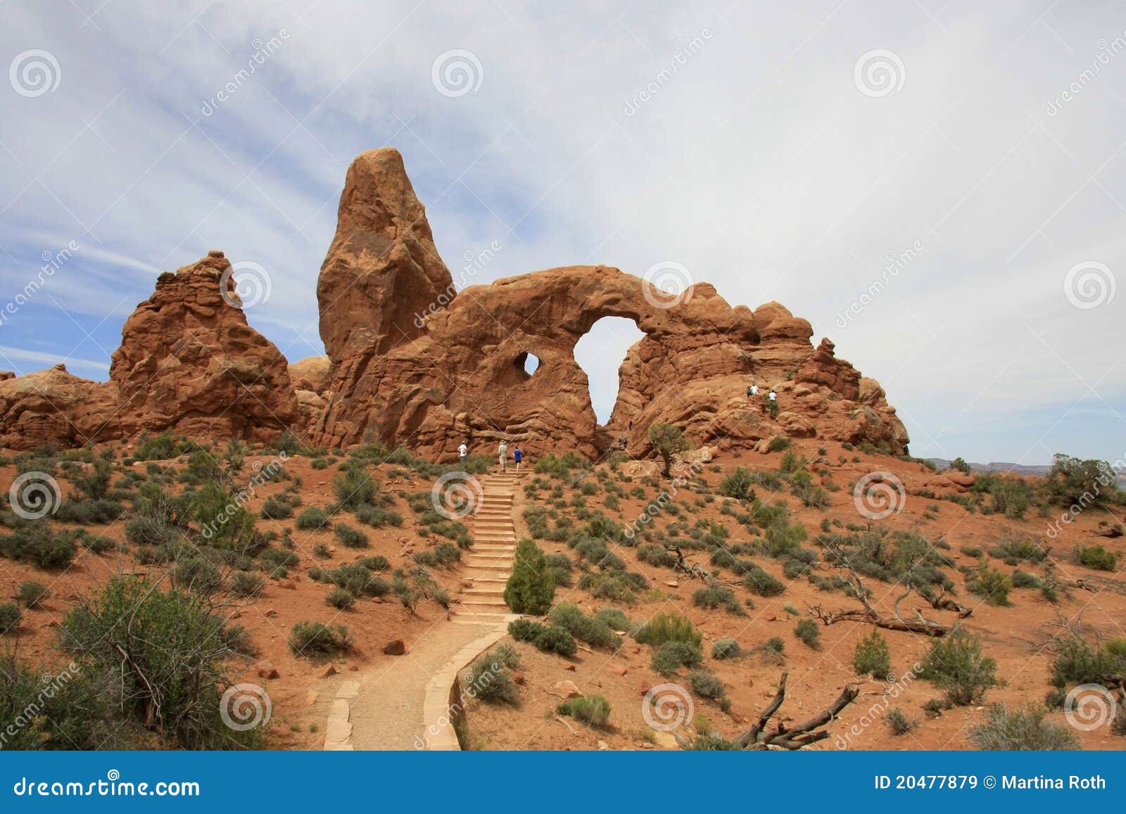 Turret Arch stock image. Image of horizon, rock, freedom - 20477879