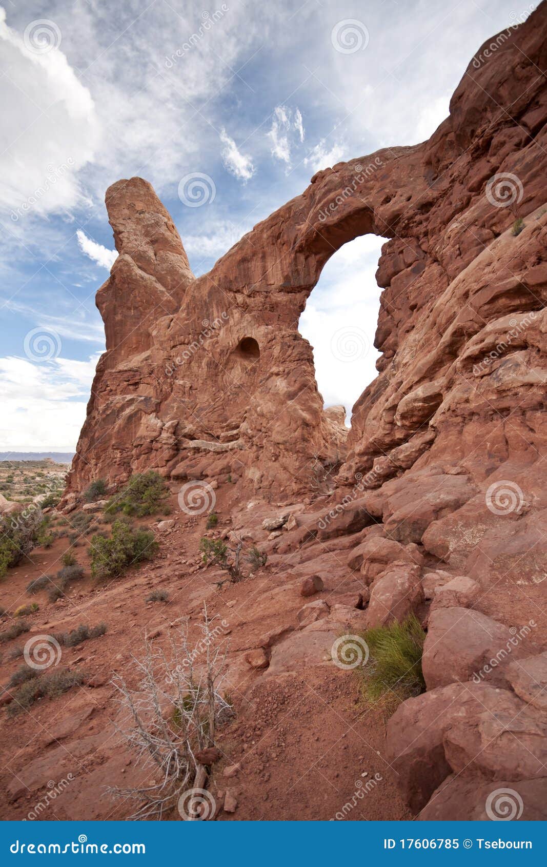 Turret Arch Arches National Park Moab Utah Stock Image - Image of ...