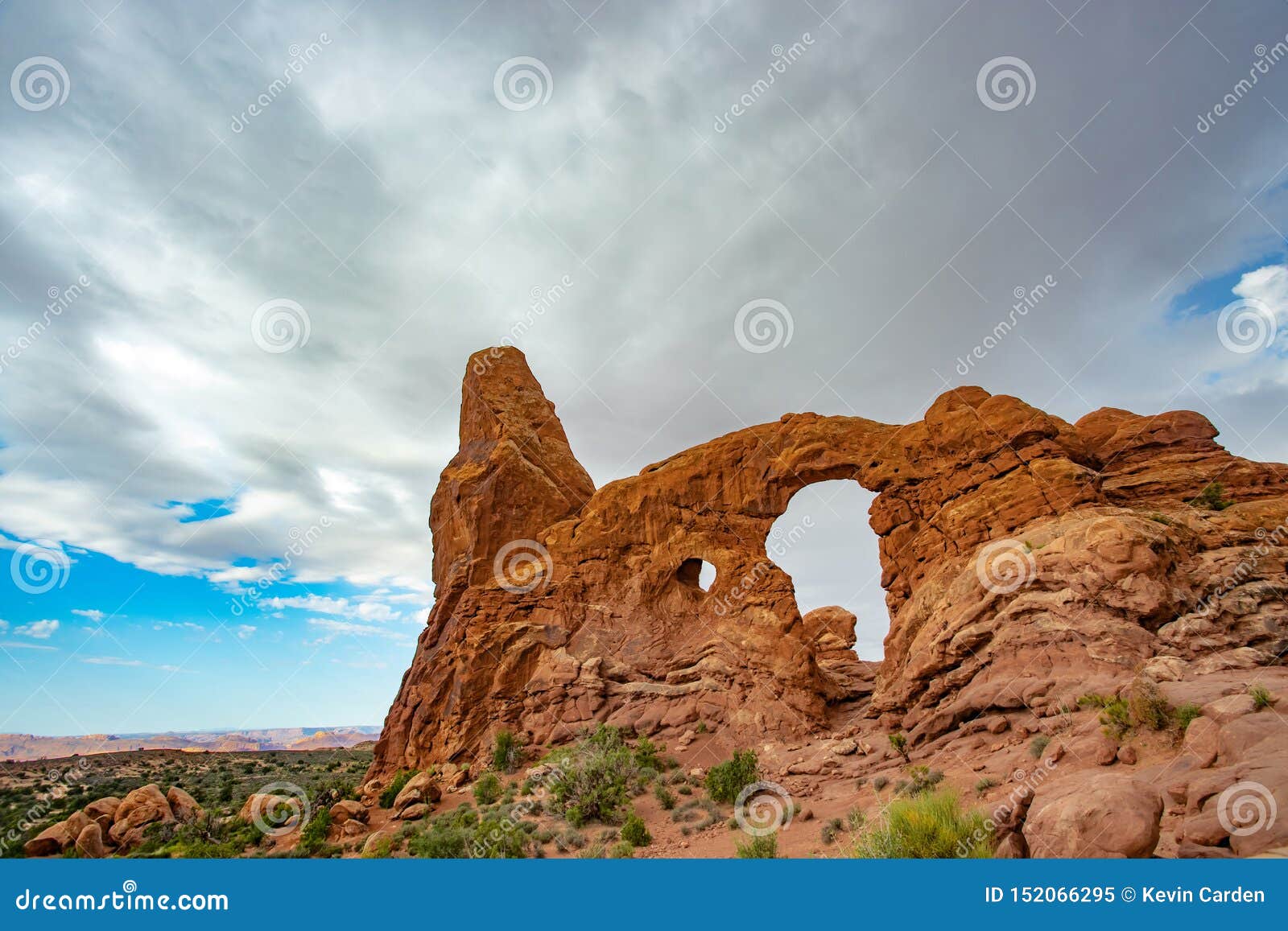 Turret Arch in Utah stock image. Image of canyonlands - 152066295