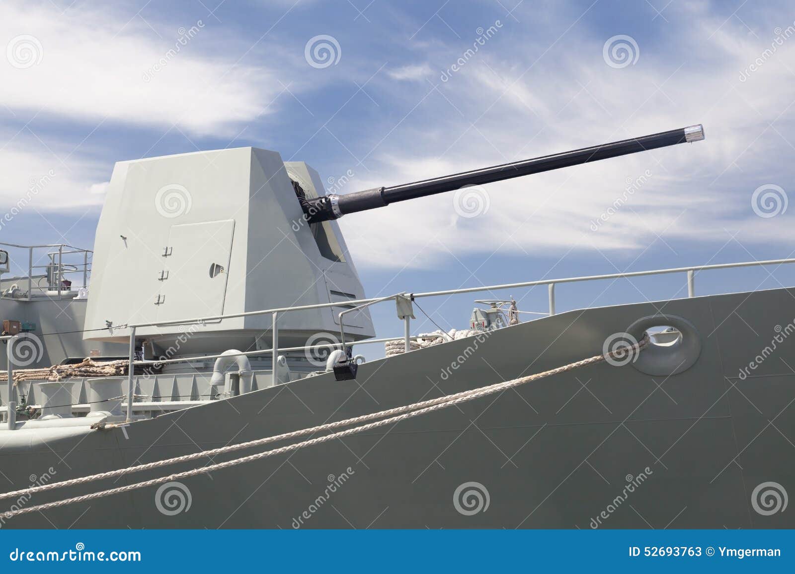 Turret on a destroyer stock image. Image of turret, equipment - 52693763