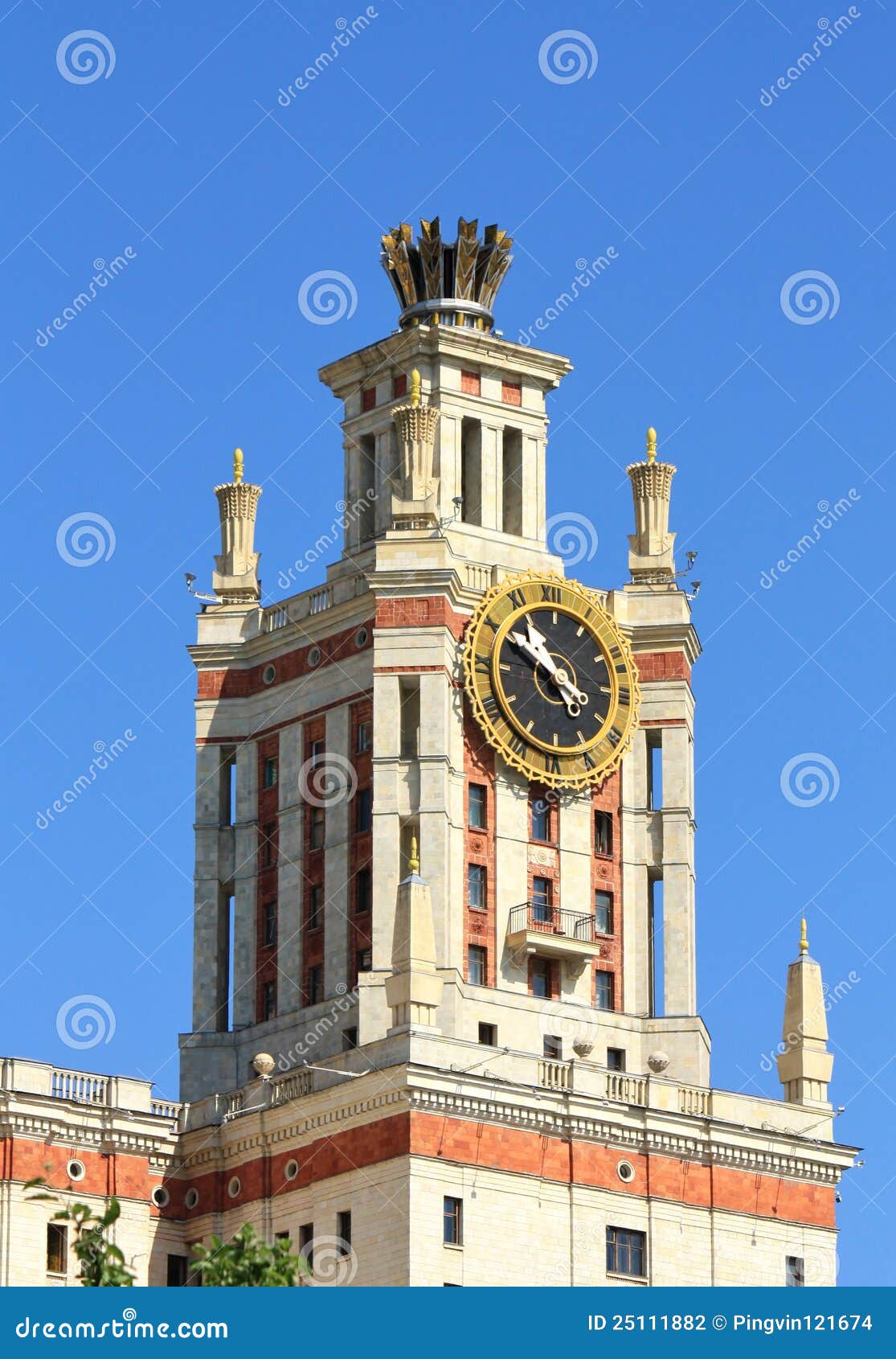 Turret of the Monumental Building Stock Photo - Image of bridge, clear ...