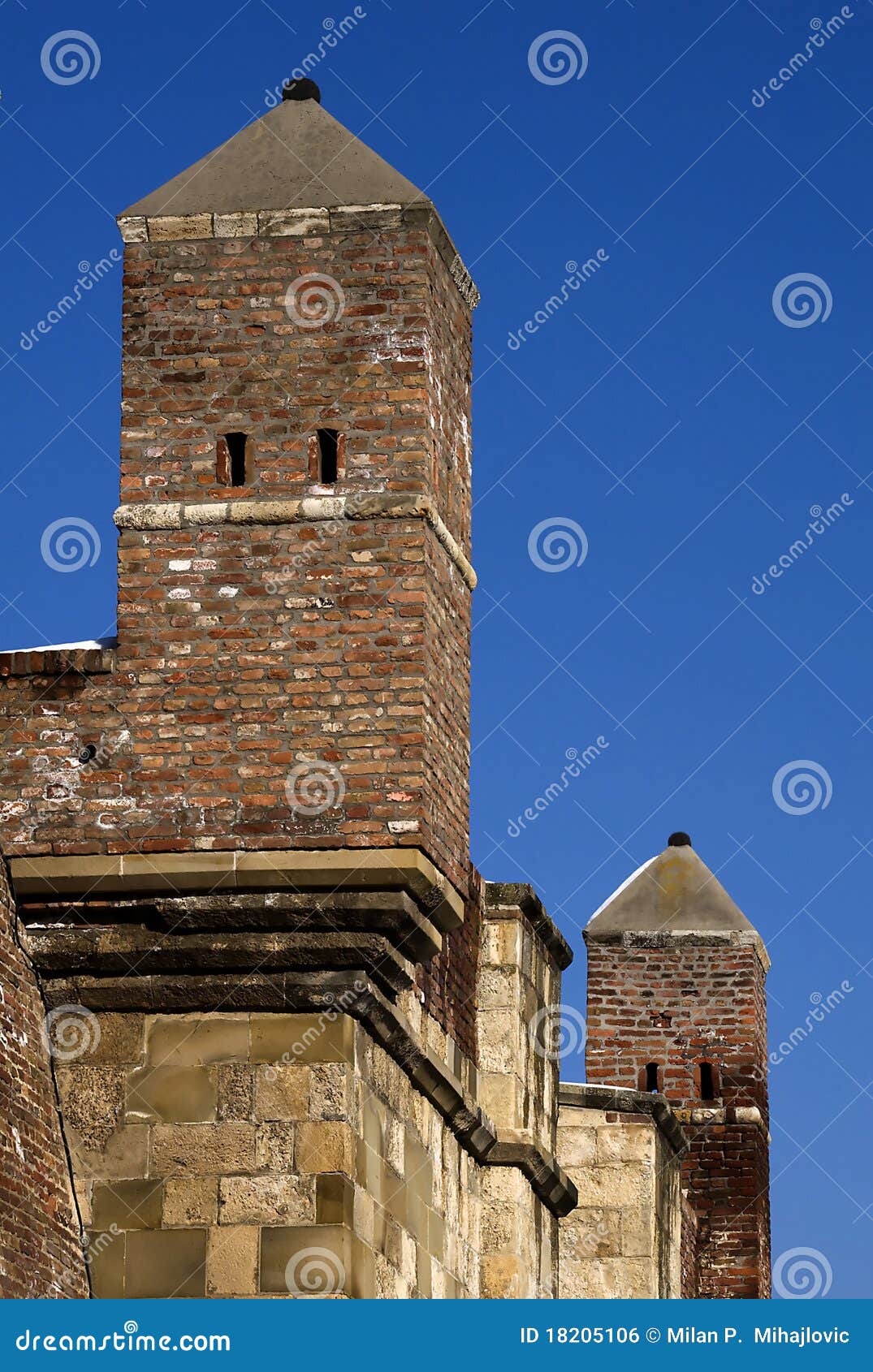 Turret opposite blue sky stock photo. Image of turret - 18205106