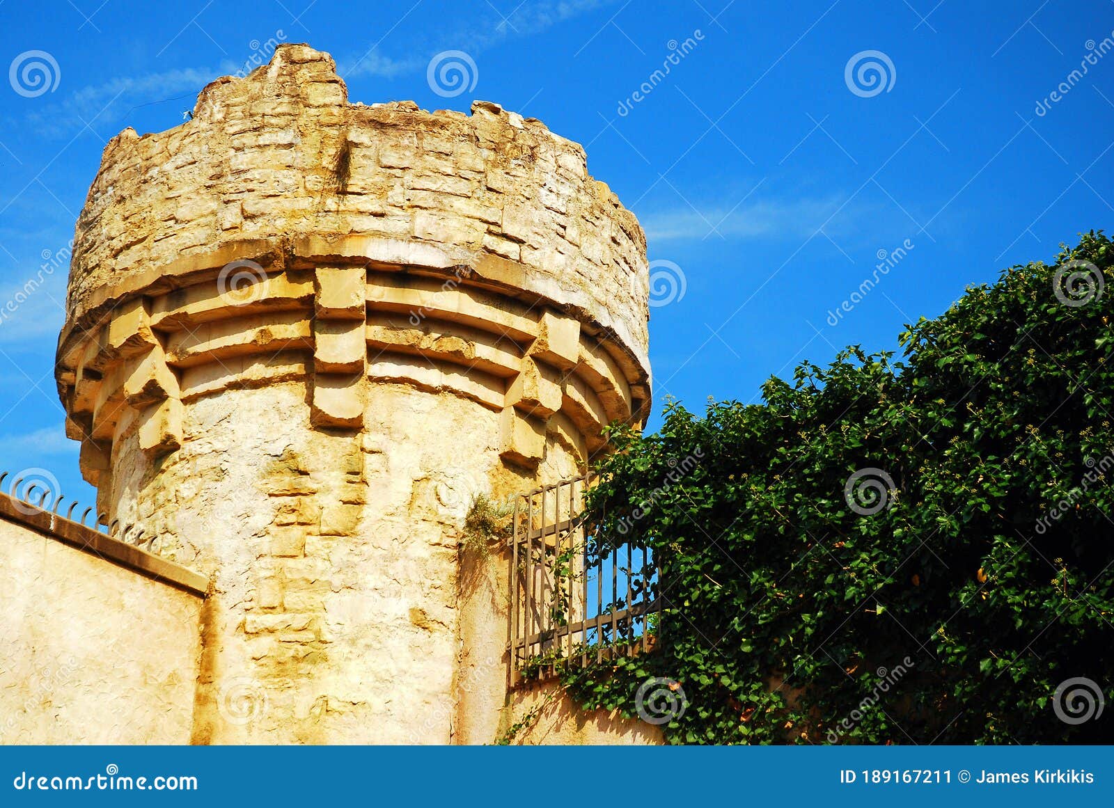 The Turret of a Recreated Medieval Spanish Castle Editorial Photo ...
