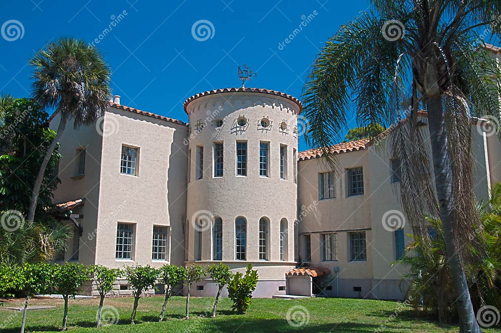 Turret Tower on the Crosley Mansion. Stock Image - Image of powel ...