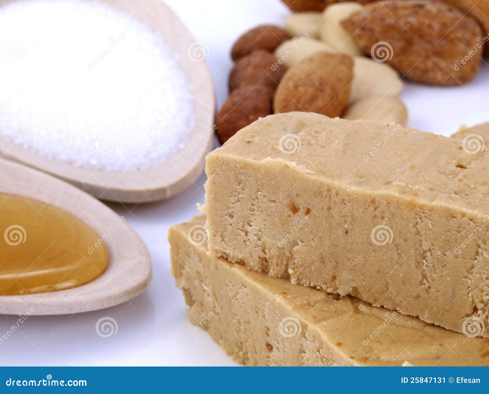 Turron stock image. Image of macro, portion, spain, candy - 25847131