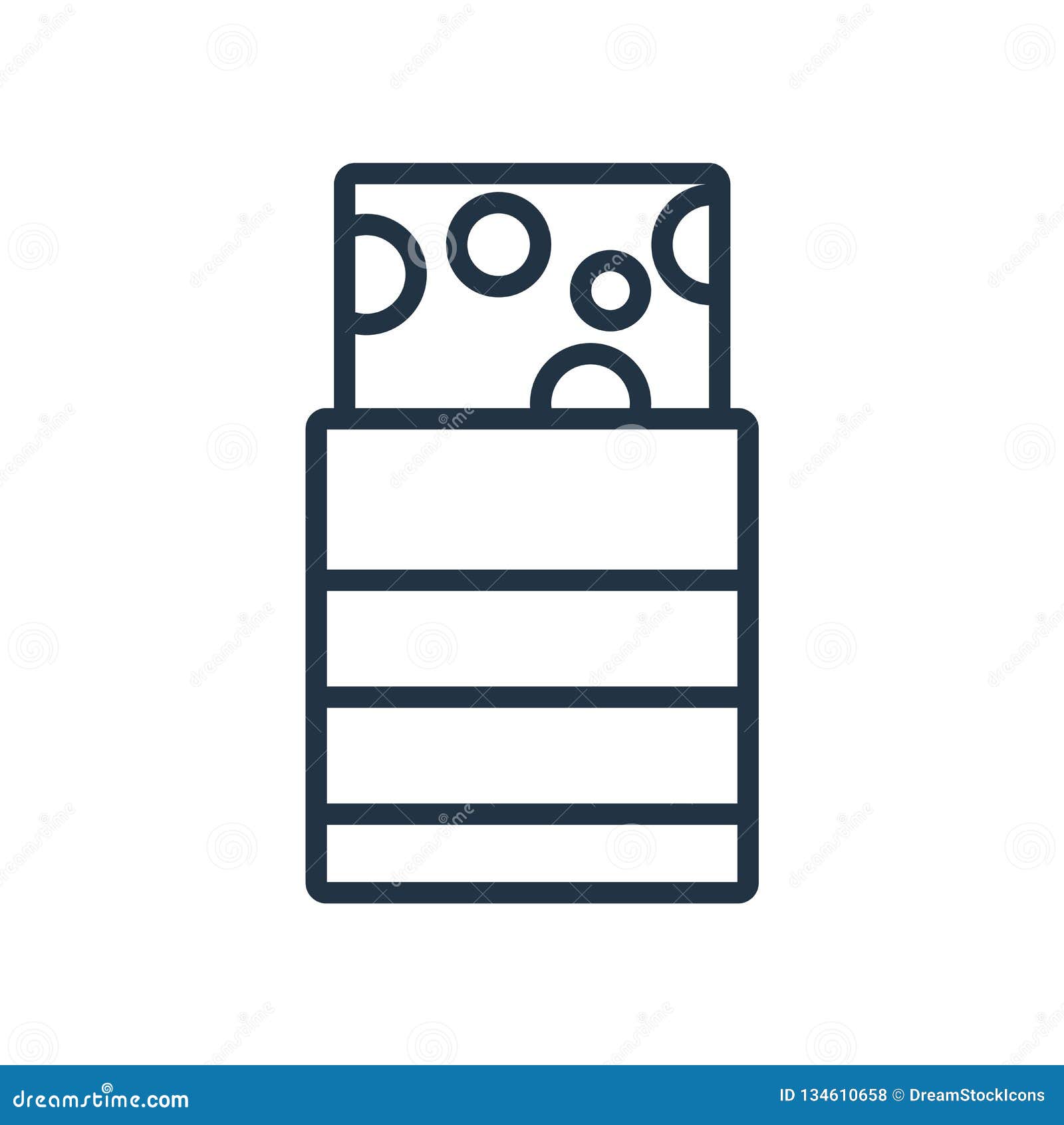 Turron Linear Icon. Modern Outline Turron Logo Concept On White Cartoon ...