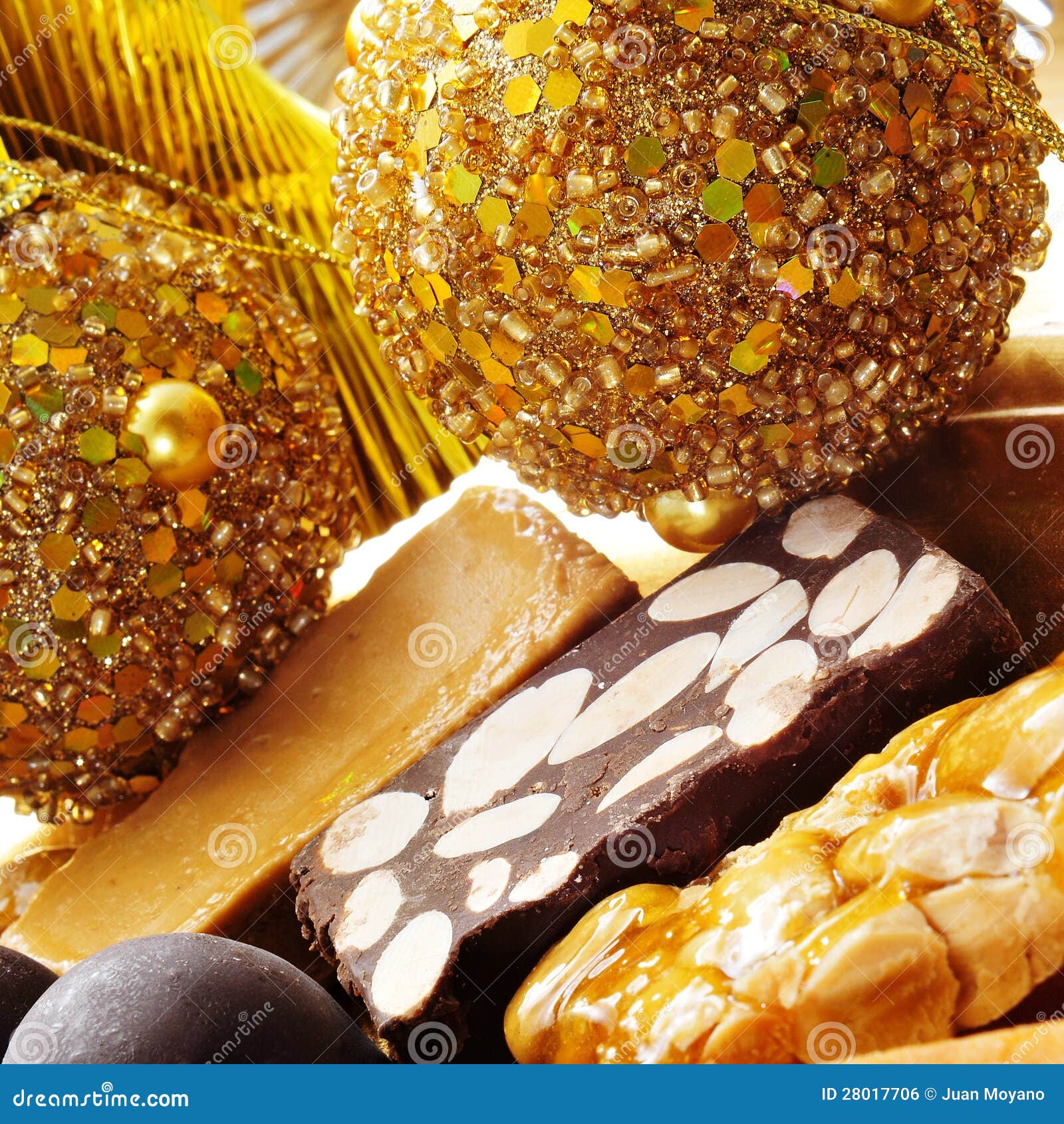 Turron, Typical Spanish Christmas Sweet Stock Photo - Image of nougat ...