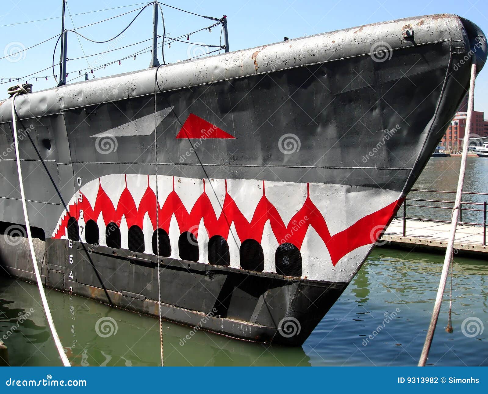 Tursk Submarino No Porto Interno De Baltimore Foto de Stock - Imagem de ...