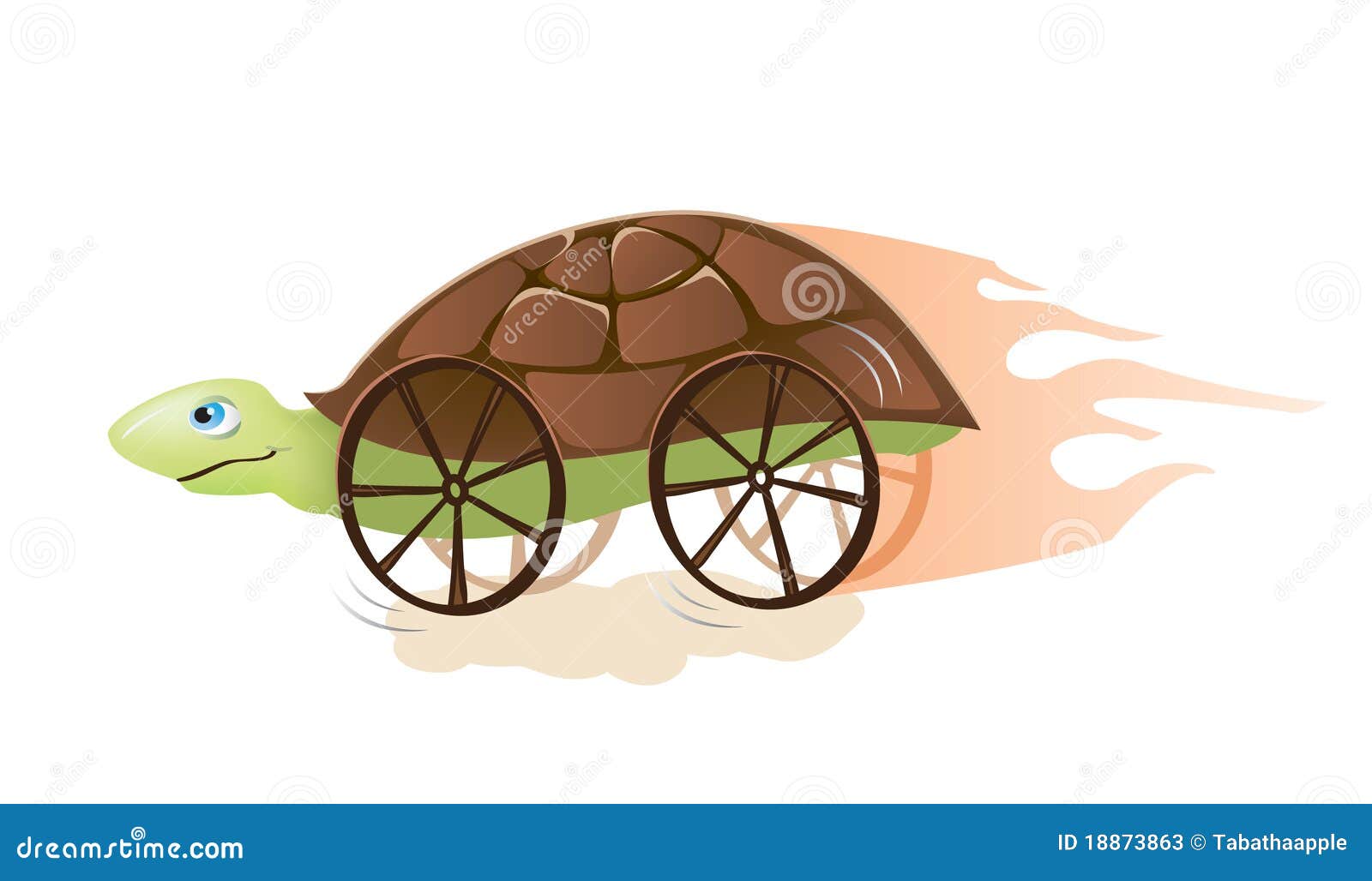 Turtle stock vector. Illustration of reptile, progress - 18873863