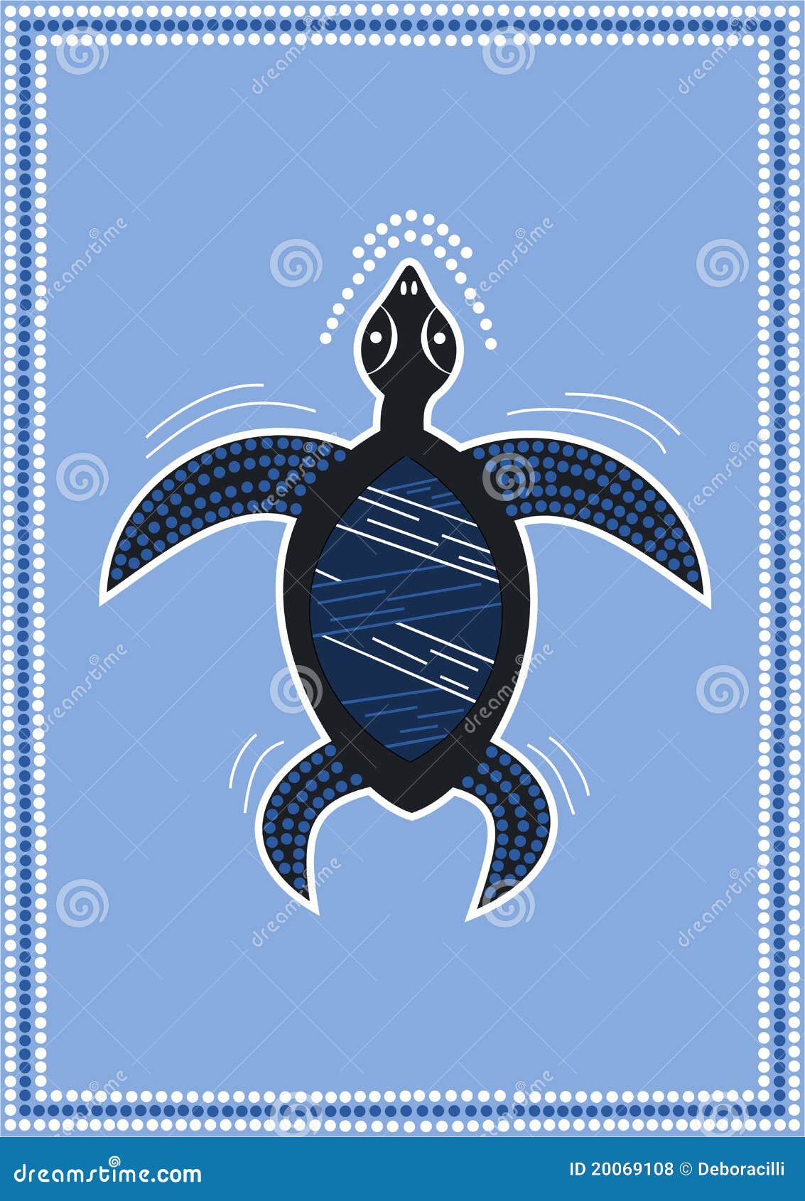 Turtle stock vector. Illustration of tortoise, australia - 20069108