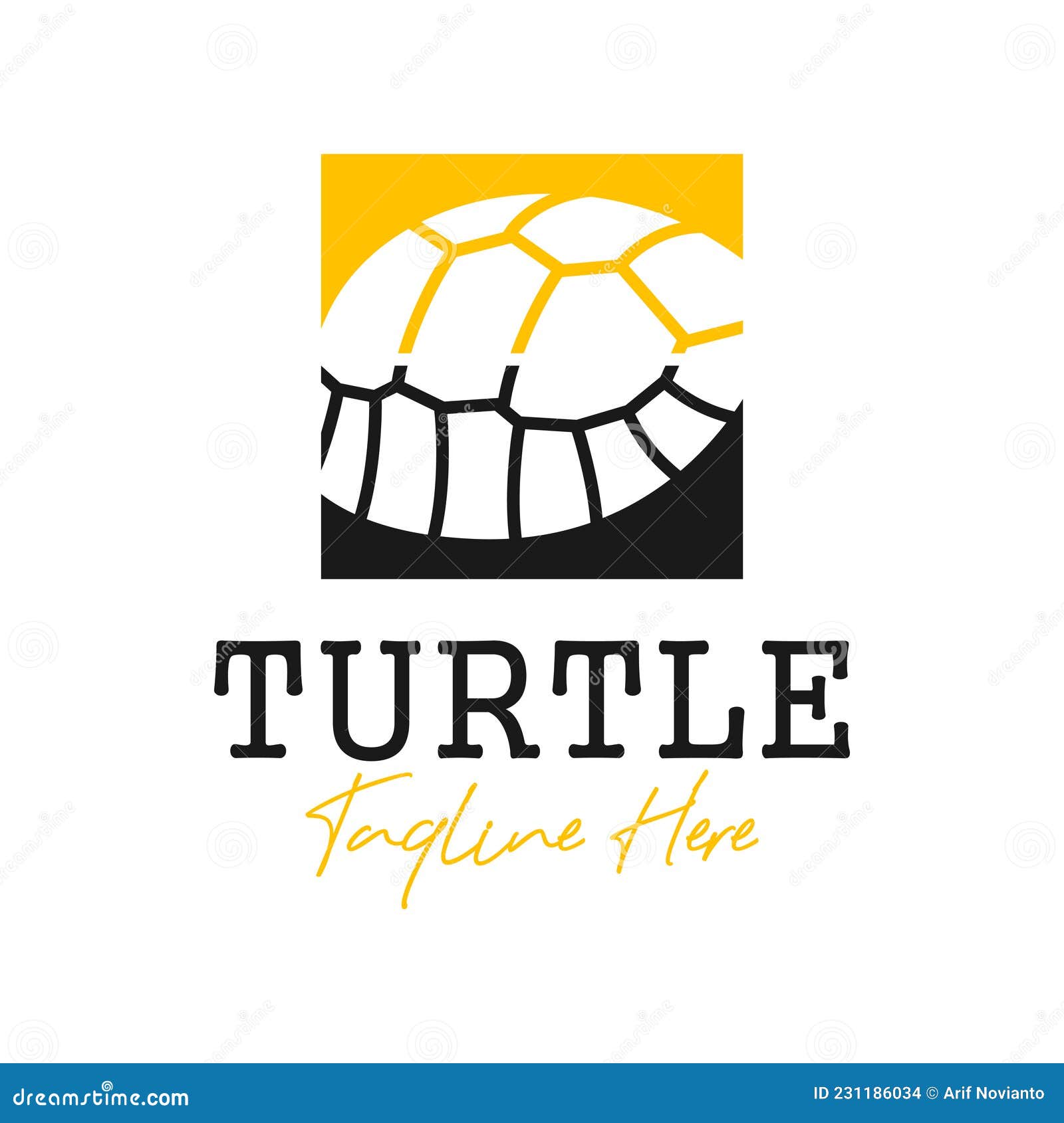 Turtle Animal Inspiration Illustration Logo Stock Vector - Illustration ...