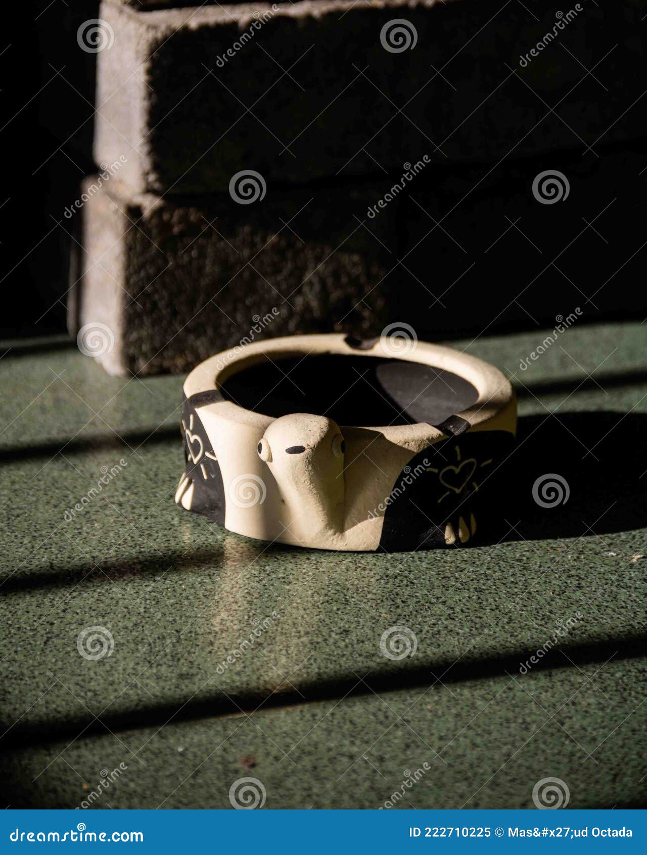 Turtle ashtray stock image. Image of turtle, iron, wood - 222710225