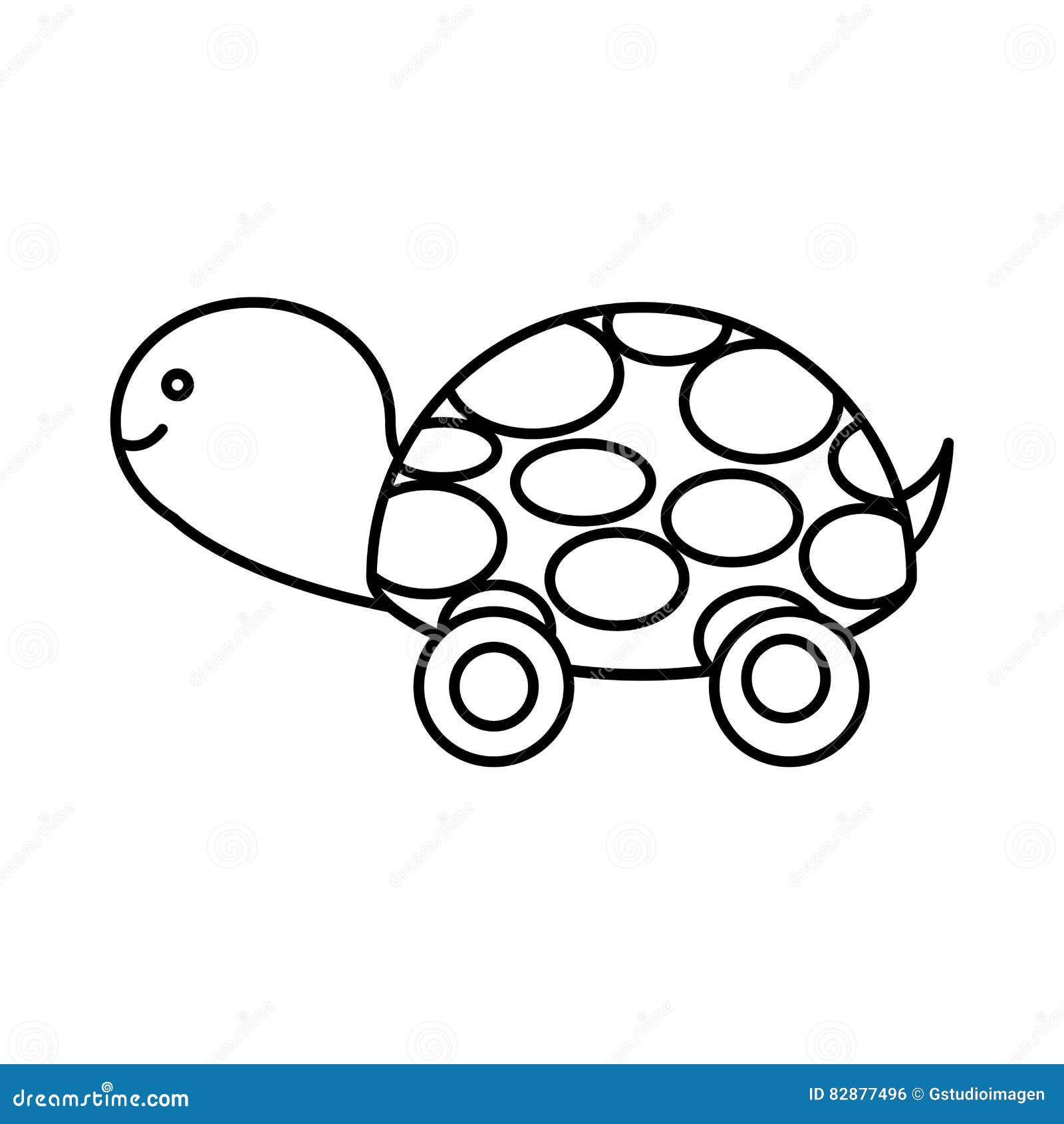 Turtle baby cute icon stock illustration. Illustration of tortoise ...