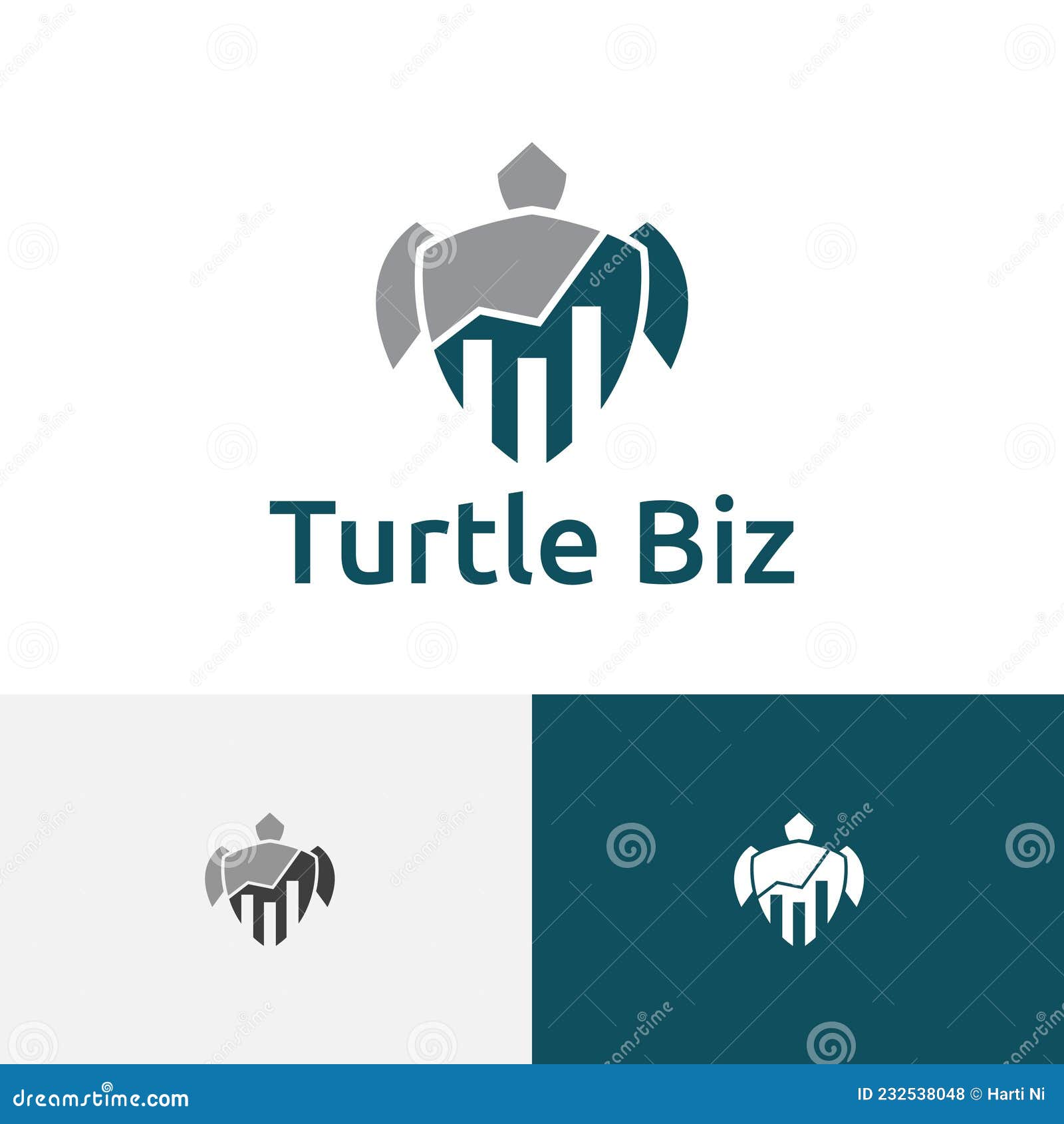 Turtle Business Economic Financial Graph Chart Logo Vector Illustration ...