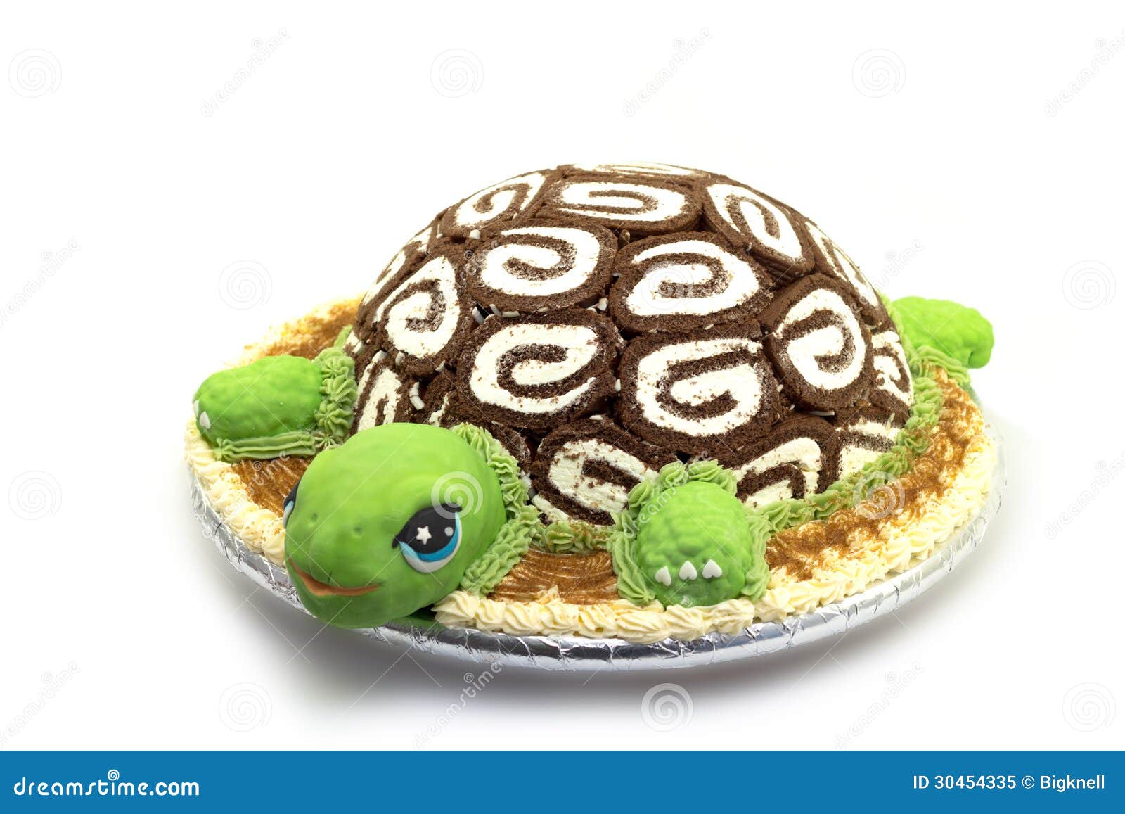 Turtle Cake stock image. Image of green, sugar, sweet - 30454335