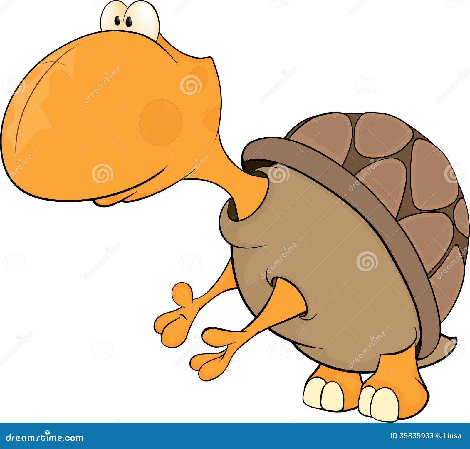 Turtle cartoon stock vector. Illustration of turtle, cartoon - 35835933