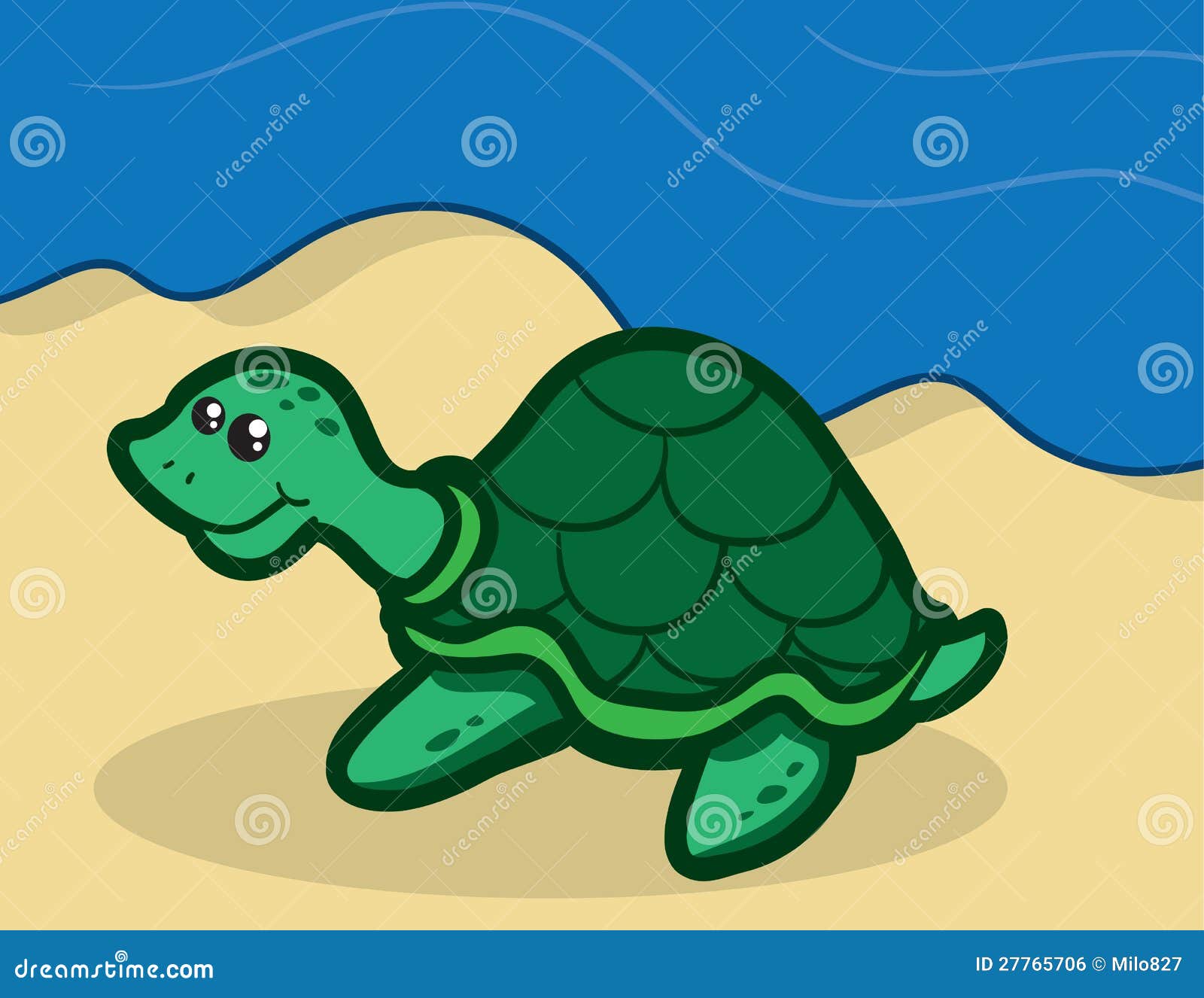 Turtle Character stock vector. Illustration of animal - 27765706