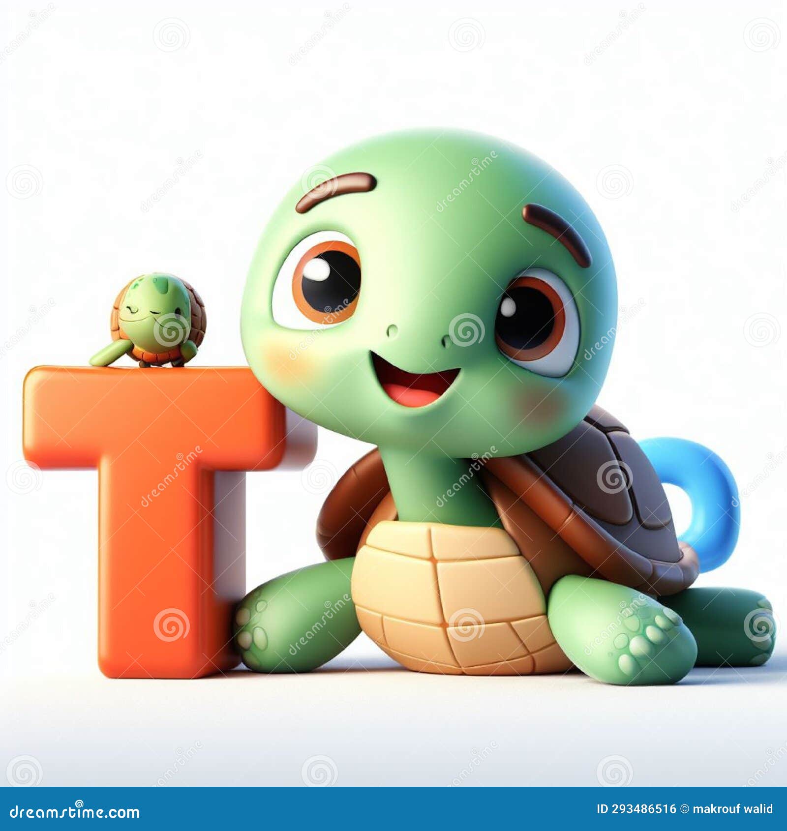 Turtle Clipart and Letter T Stock Illustration - Illustration of brand ...