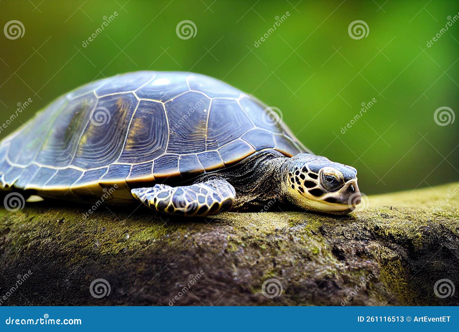 Turtle crawling on ground stock image. Image of turtle - 261116513