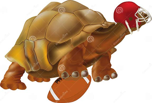 Turtle the football player stock vector. Illustration of action - 13122467