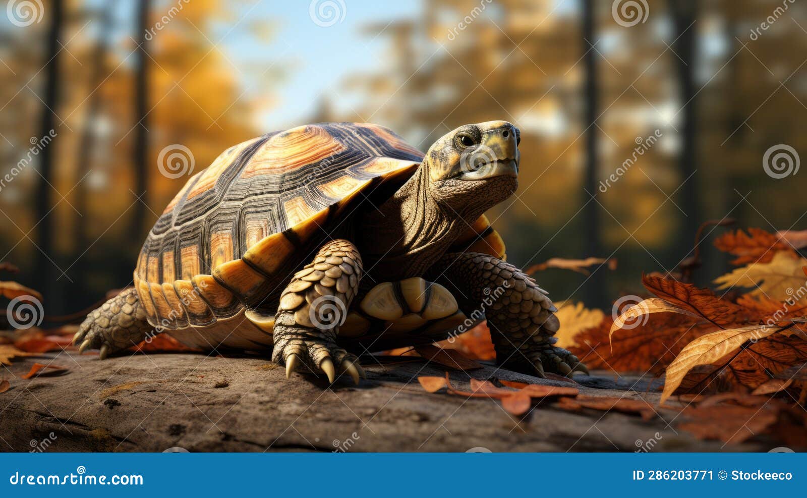 Hyper-realistic 3d Render of Eastern Box Turtle in Henry Moore ...
